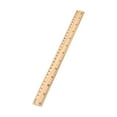 DJJGXAN 1 Pack Wooden Ruler 12 Inch Straight Ruler with Inches and ...