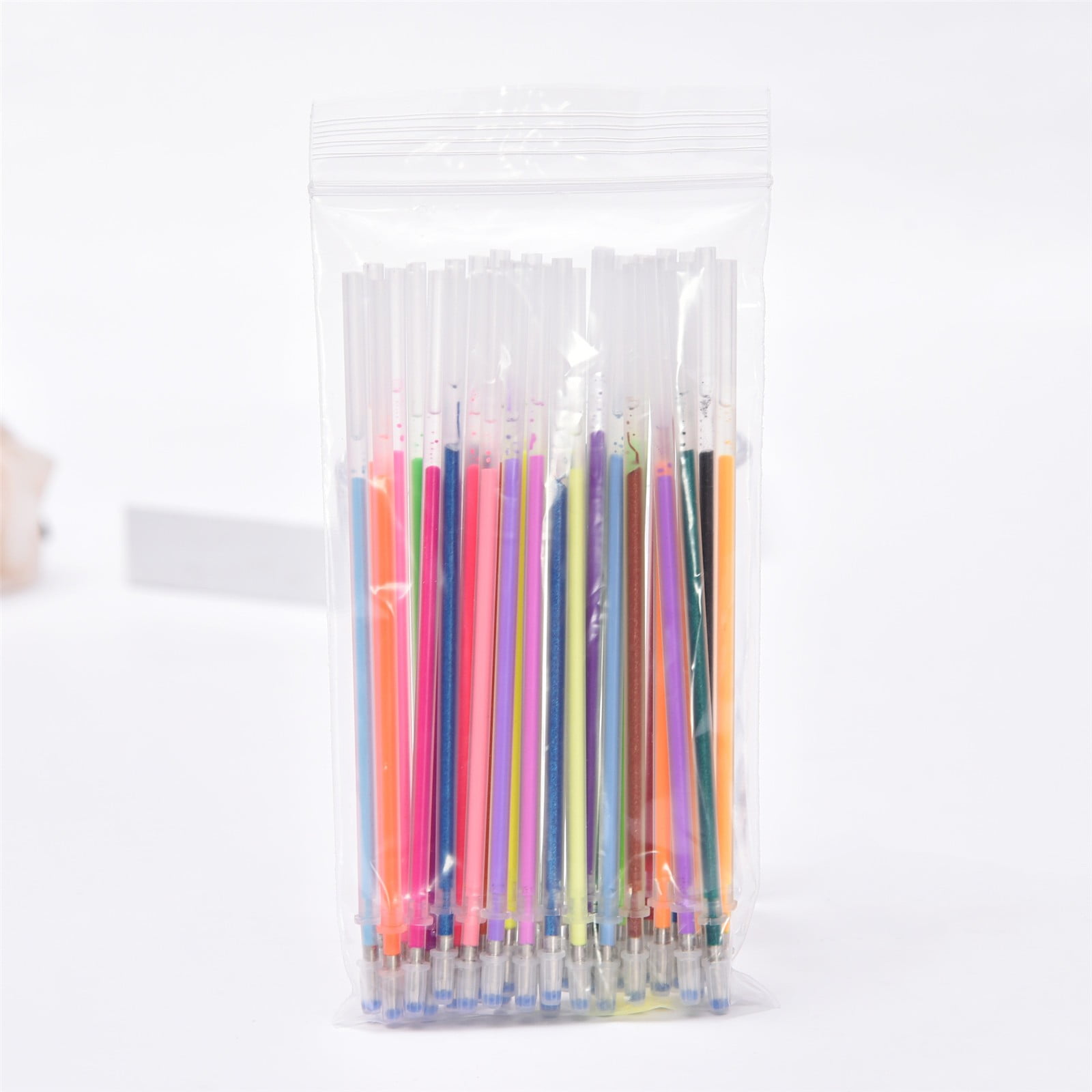 DJJGXAN 48 Pcs Glitter Gel Pen Refills for Adult Coloring - Colored Gel ...