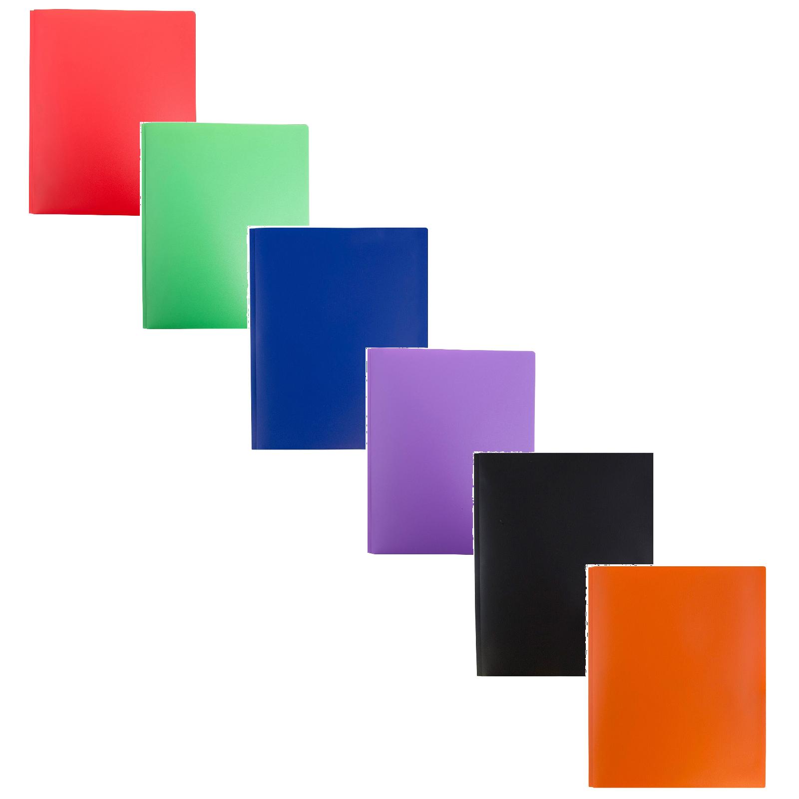 DJJGXAN Durable Plastic Folders with Pockets 6 Pack, Document Folders 2 ...