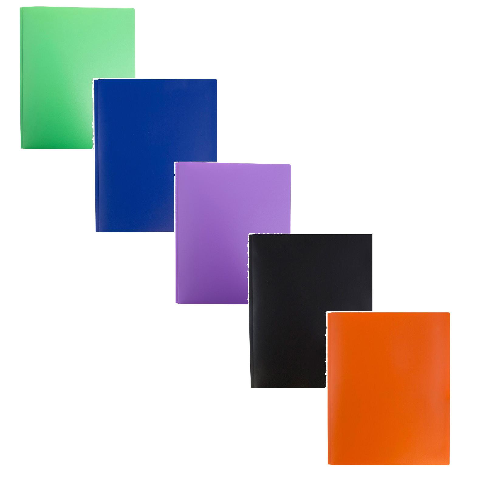 DJJGXAN Plastic Folders with Pockets, Poly Folder with Fasteners, 5 pcs ...