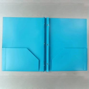 Plastic Two-Pocket Folder, 20-Sheet Capacity, 11 X 8.5, Translucent ...