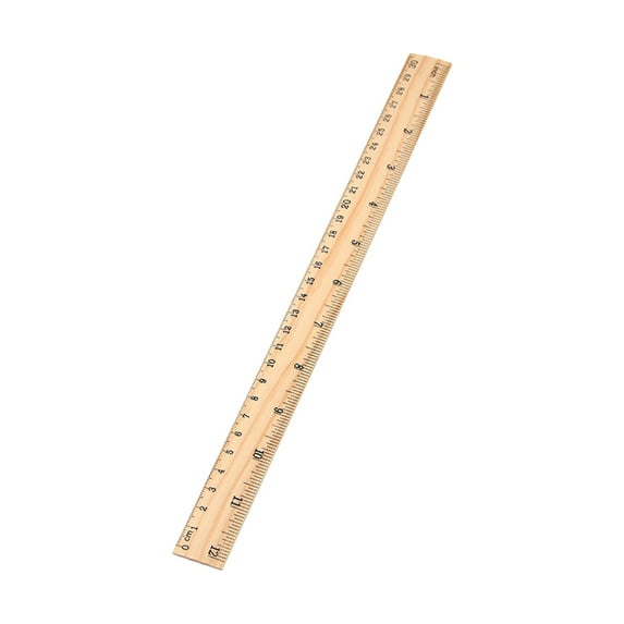 DJJGXAN Wooden Ruler with 2 Scale, 12 Inch Rulers Wood Measuring Ruler ...