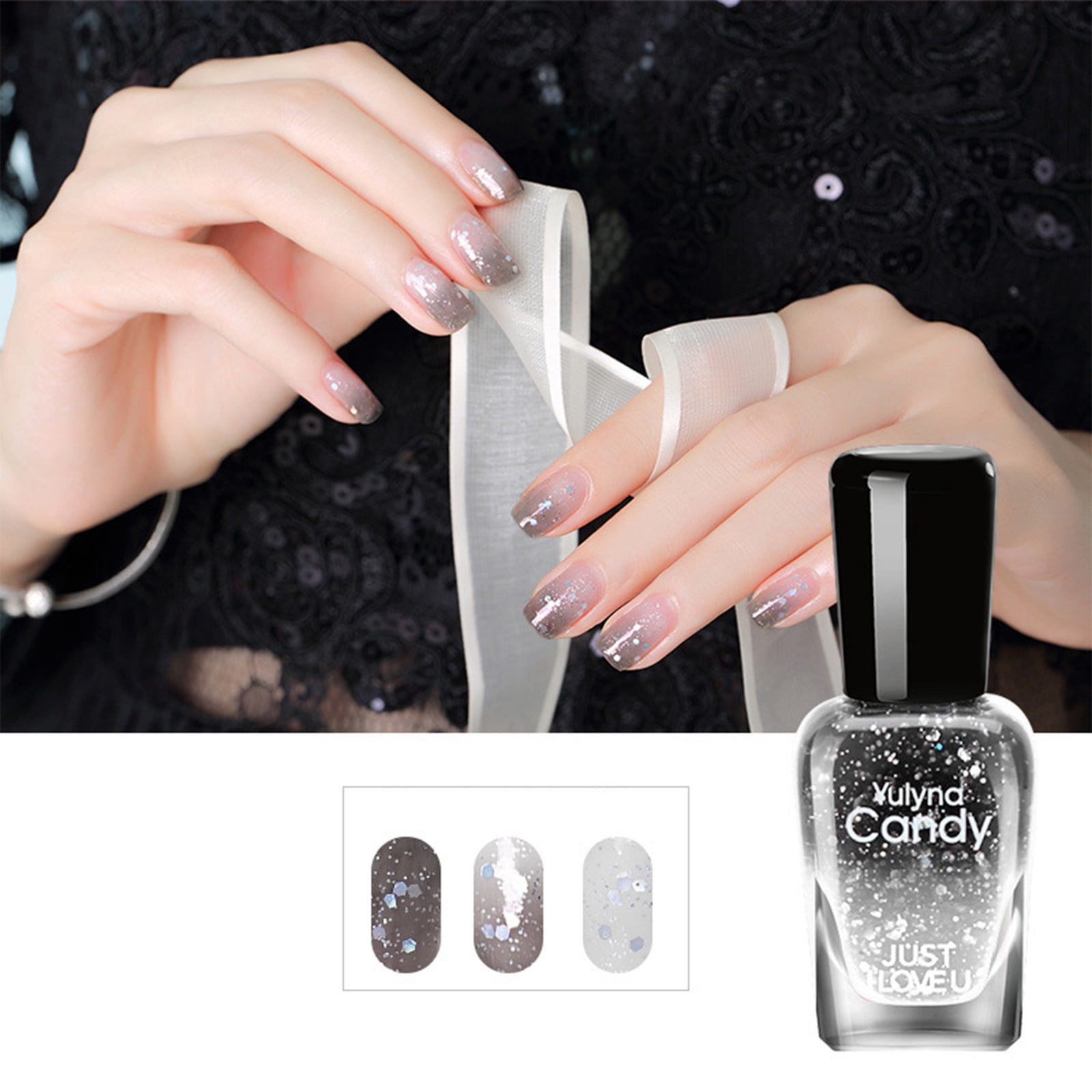 DJKDJL 10ml Color-Changing Nail Varnish - Peel Off Design, Sexy Long ...
