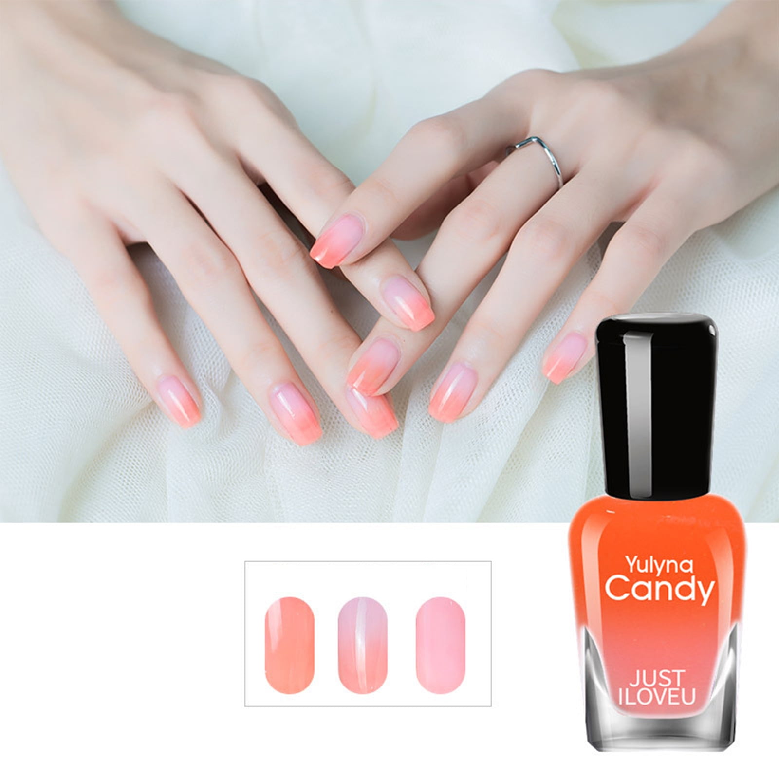 DJKDJL 10ml Color-Changing Nail Varnish - Peel Off Design, Sexy Long ...