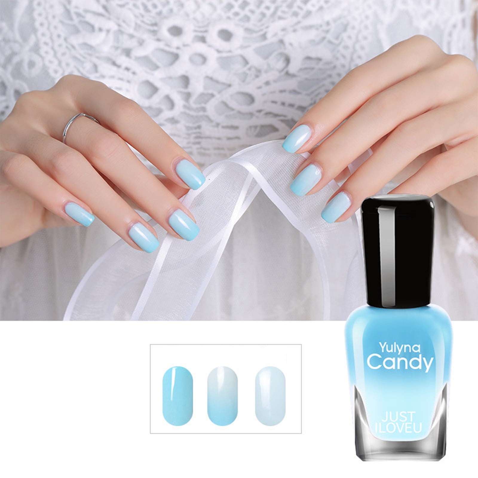 DJKDJL 10ml Color-Changing Nail Varnish - Peel Off Design, Sexy Long ...