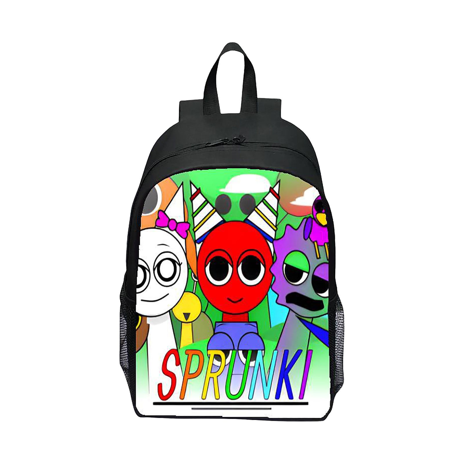 DJKDJL 12" Sprunki Backpack, Colorful Sprunki Characters School Bag ...