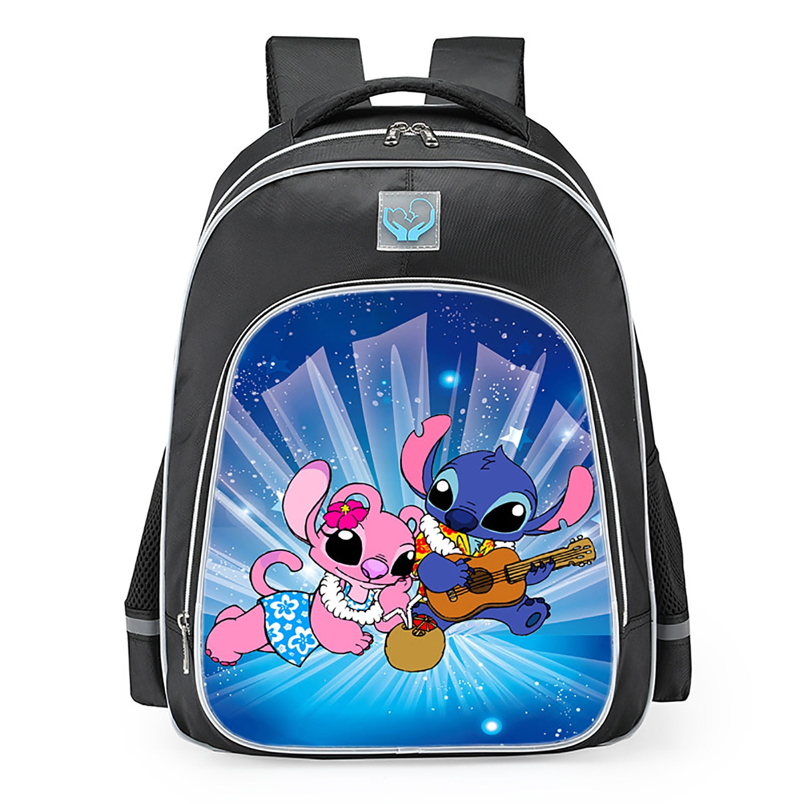 DJKDJL 12" Stitch Backpack, Hawaiian and Guitar Scene Bookbag Featuring ...