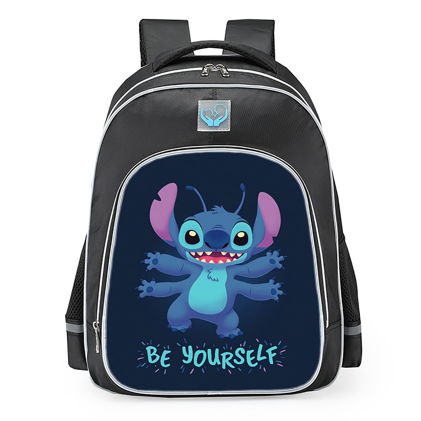 DJKDJL 12" Be Yourself Stitch Backpack, Inspirational Cartoon Stitch ...