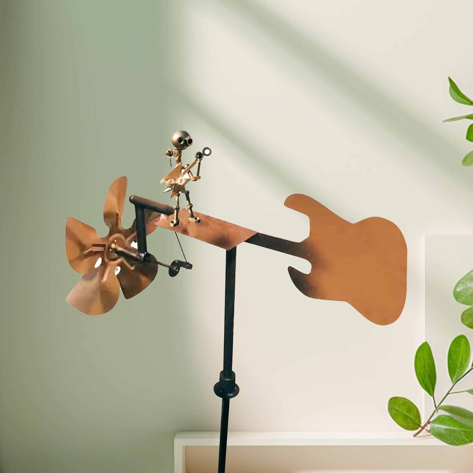 DJKDJL 13" Handmade Metal Drummer Windmill, Unique Metal Windmill with ...