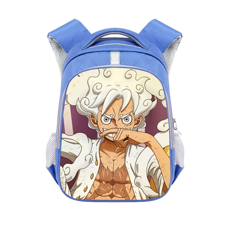 DJKDJL 14" One Piece Backpack, Funny Gear Fifth Luffy Gesture Schoolbag ...