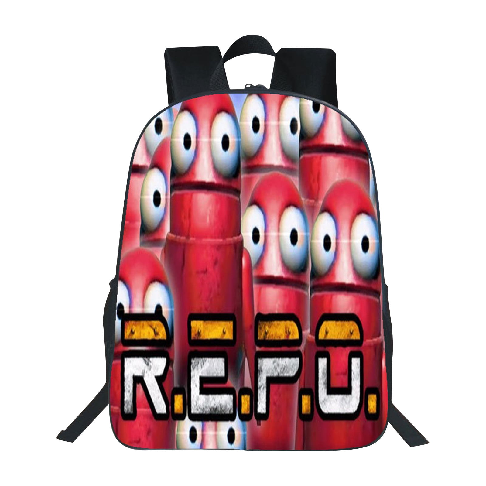 DJKDJL 15" R.E.P.O Red Robot Character Backpack, Cartoon Gamer Style ...