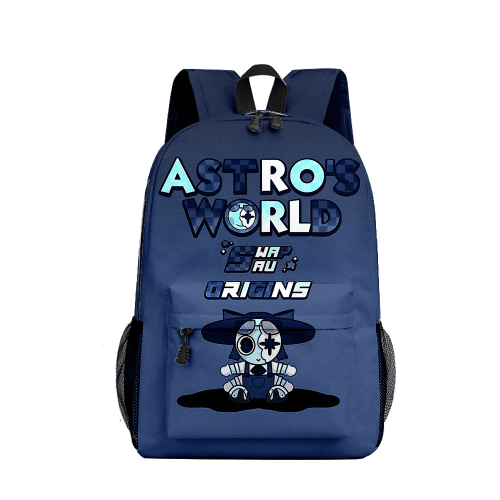 DJKDJL 16" Dandy's World Backpack, Astro’s World Theme Blue Schoolbag ...