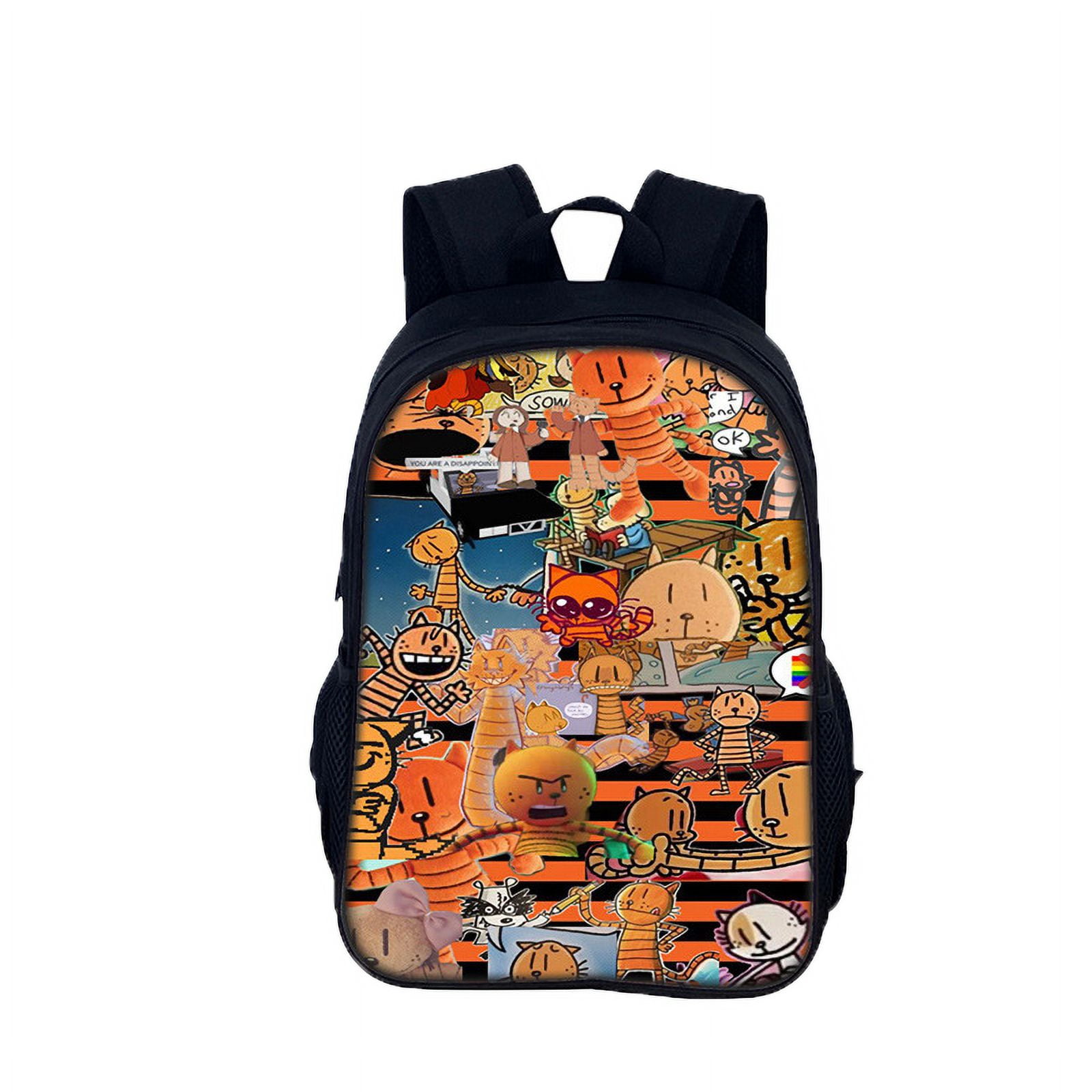 DJKDJL 16" Dog Man Backpack, Comic Strip Style Schoolbag, Vibrant All ...