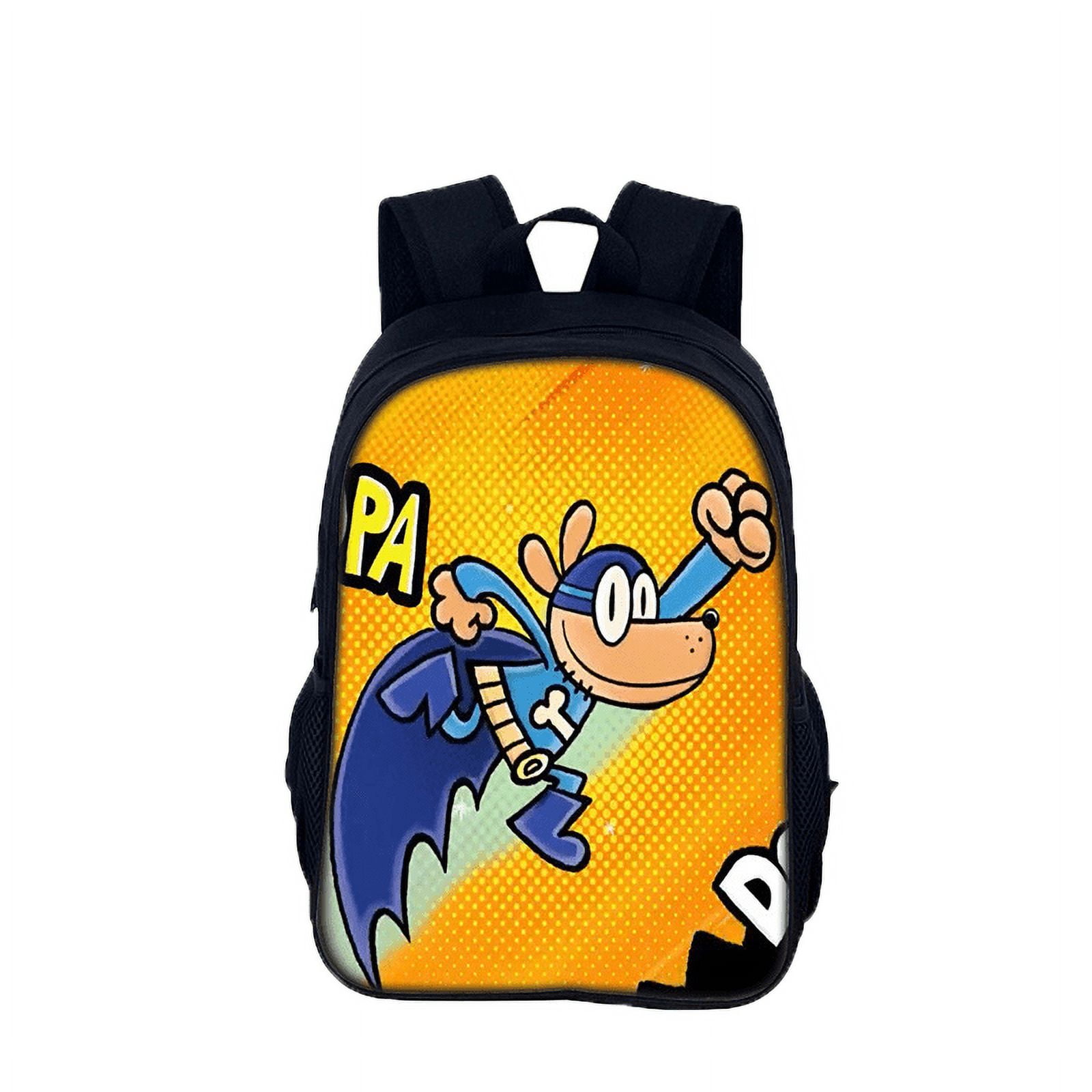 DJKDJL 16" Dog Man Super Pup Hero Backpack, Retro Comic Style Schoolbag ...