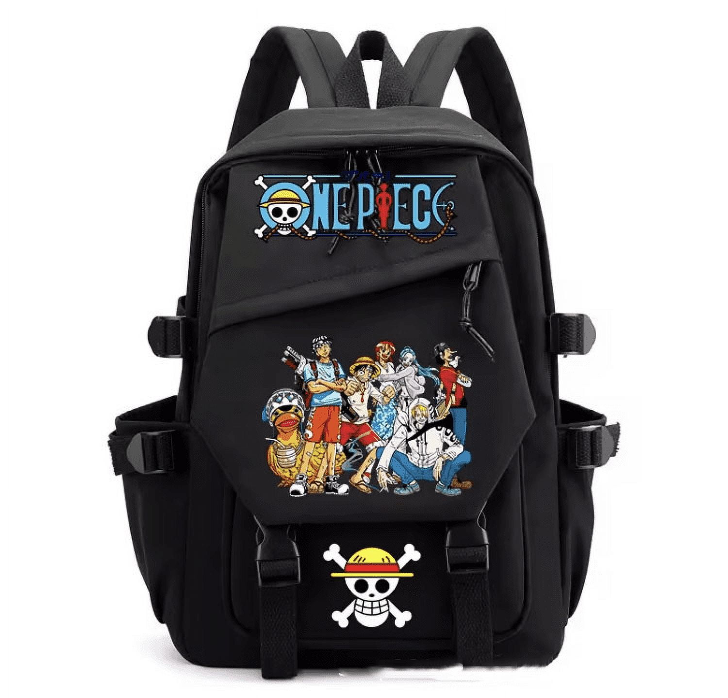 DJKDJL 16" One Piece Backpack, Cool Zoro Character Schoolbag, Stylish ...