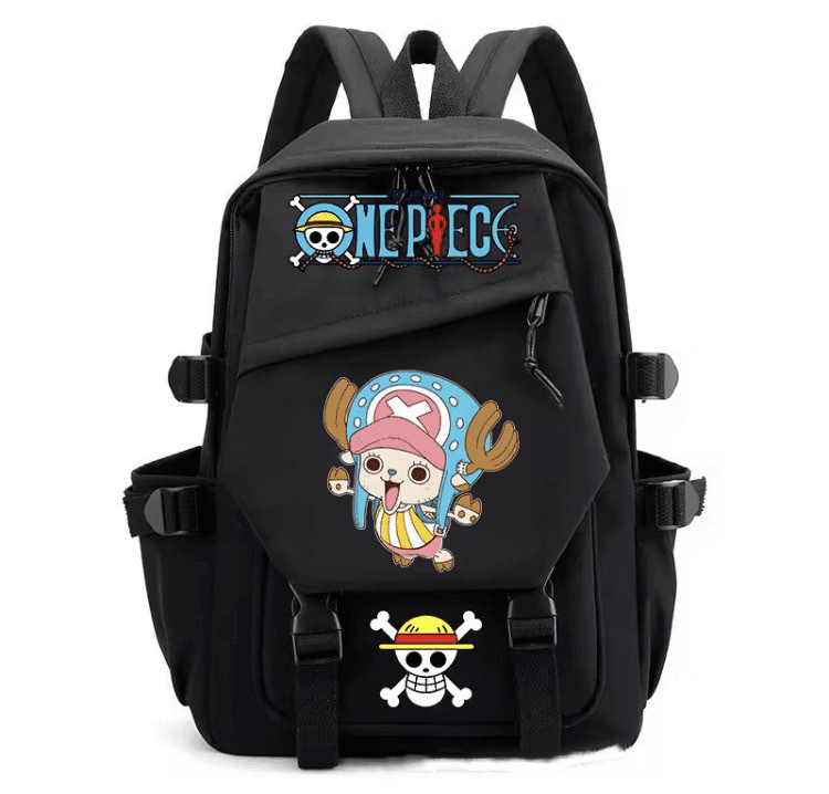 DJKDJL 16" One Piece Backpack, Trafalgar Law Anime Character Schoolbag ...