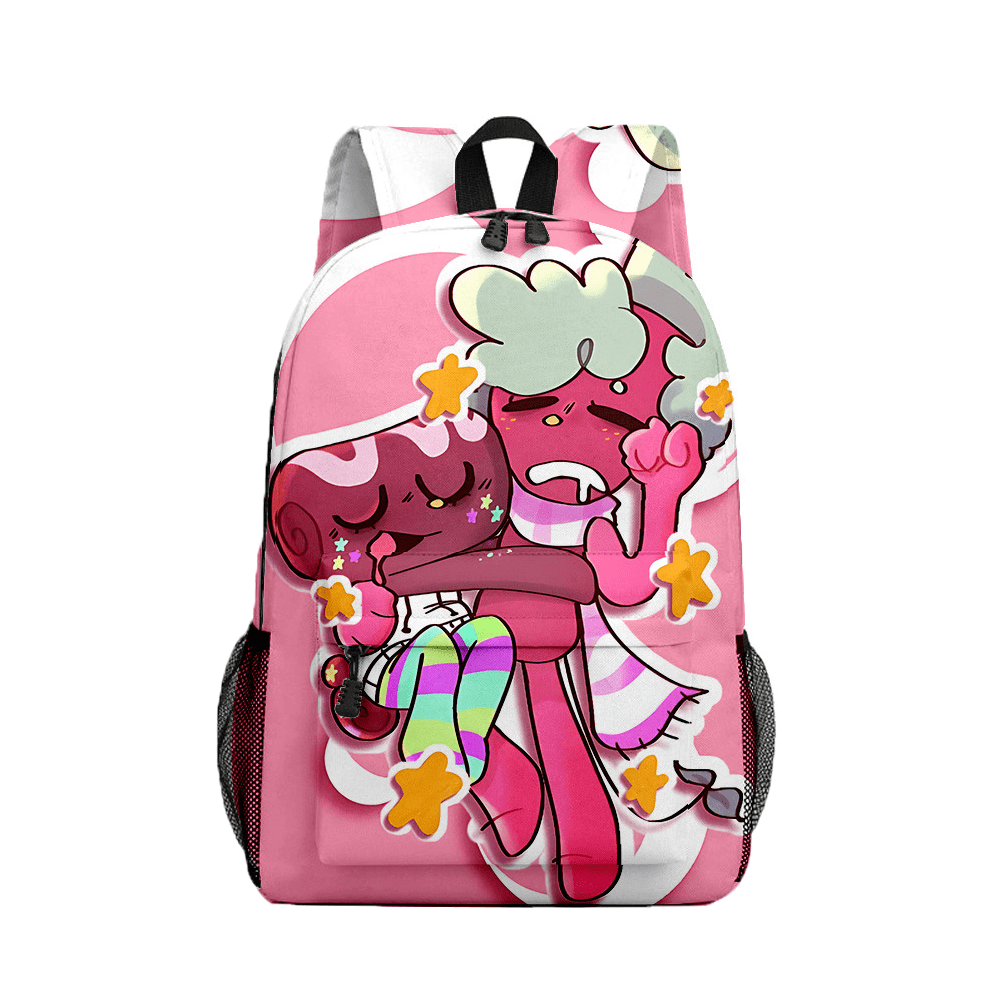 DJKDJL 17" Dandy's World Backpack, Pink Cotton Candy Hug Pattern ...