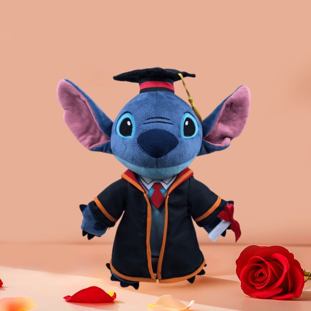 DJKDJL 2025 Graduation PhD Stitch Plush Toy, 11.8in Cartoon Stitch ...