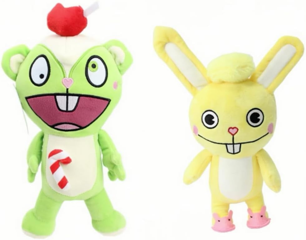 DJKDJL 2PCS 11" Cuddles Plush and Nutty Plush,Happy Tree Friends Plush ...