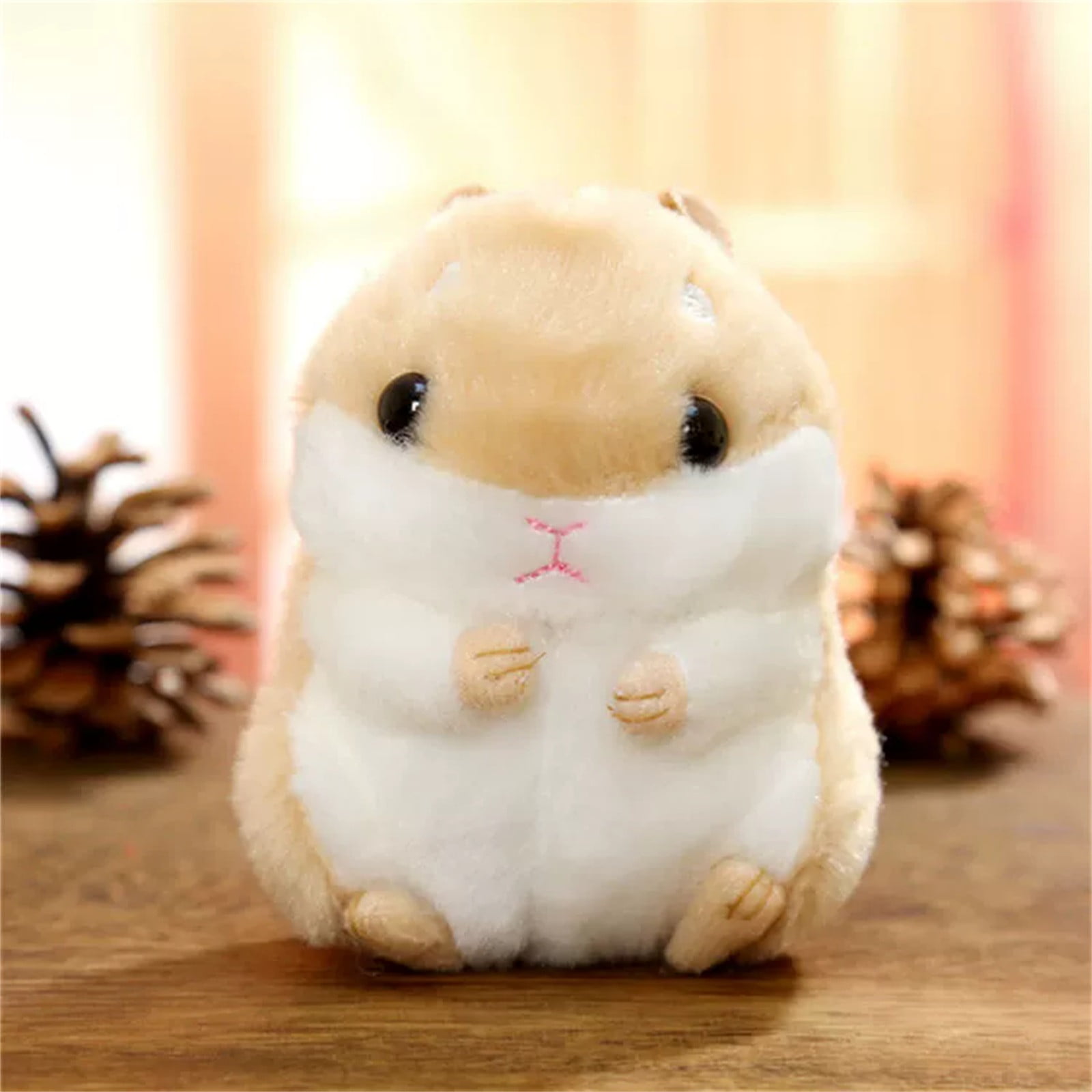 DJKDJL 3.54" Adorable Hamster Plush Toys, Soft Hamster Stuffed Animal ...