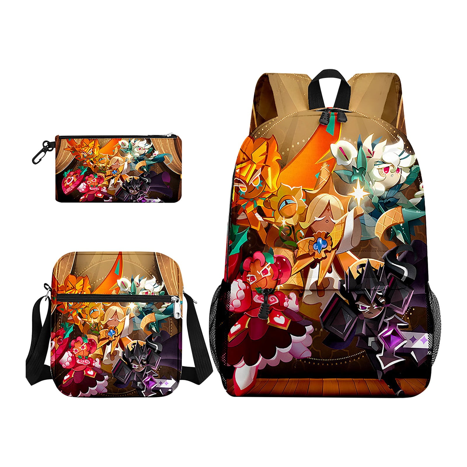 DJKDJL 3 PCS Cookie Run: Kingdom Backpack Bundle, Legendary Cookie ...
