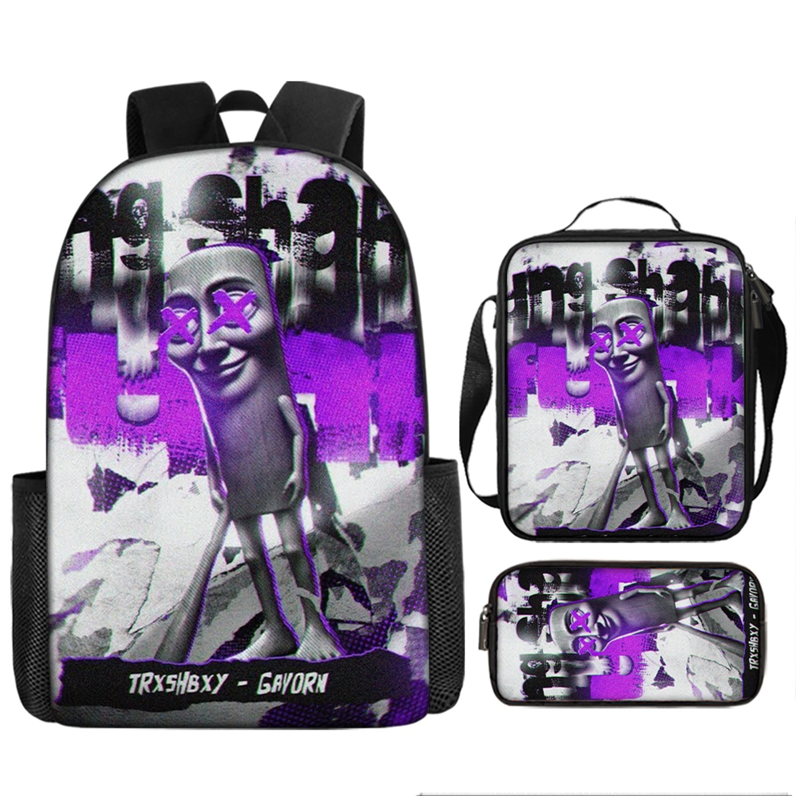 DJKDJL 3 PCS Italian Brainrot Backpack, Tralalero Tralala Bookbag with ...