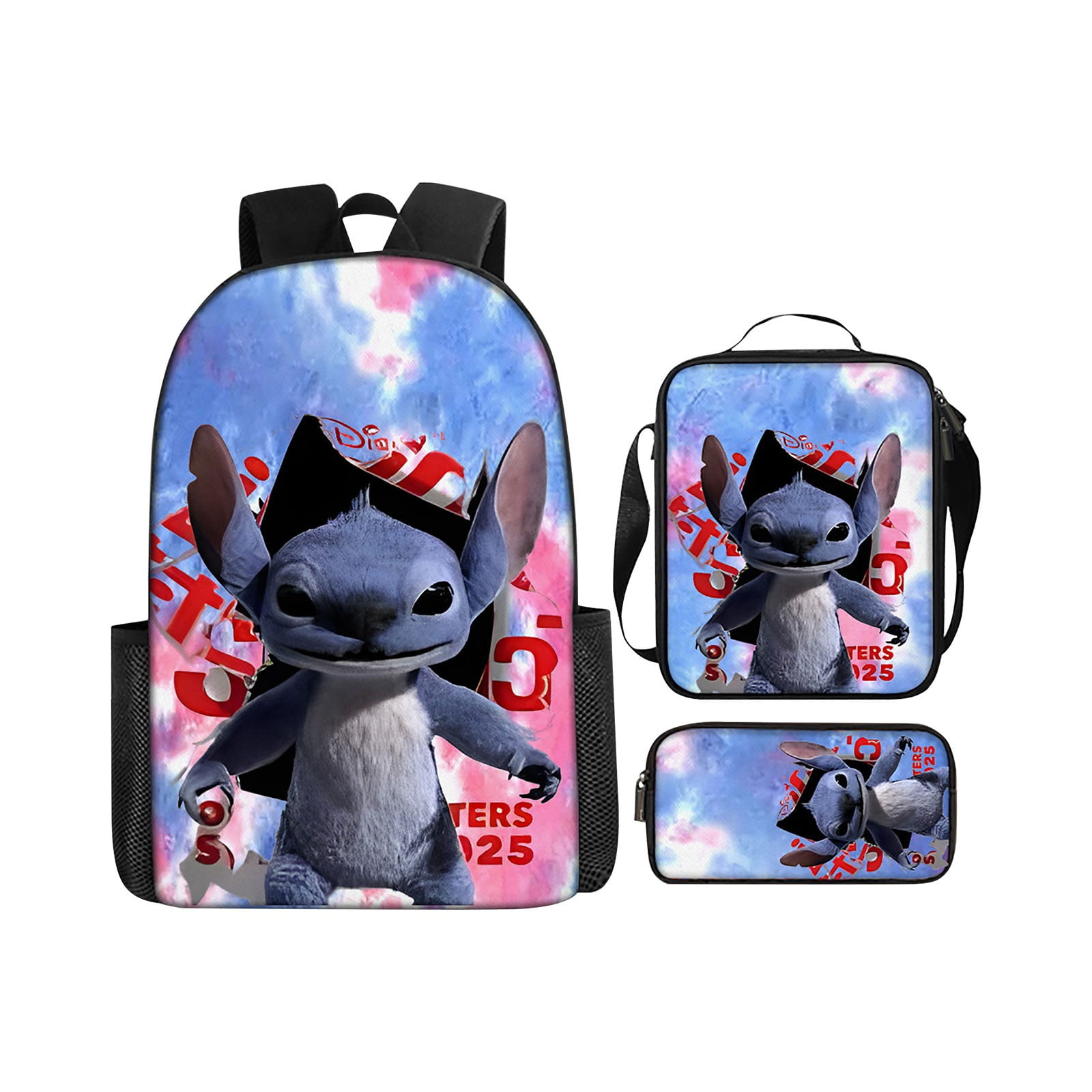 DJKDJL 3 PCS Stitch Backpack, 2025Durable Stitch Bagpack with Cartoon ...