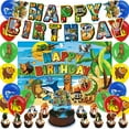 DJKDJL 30 PCS Italian Brainrot Birthday Decoration Set with Balloons ...