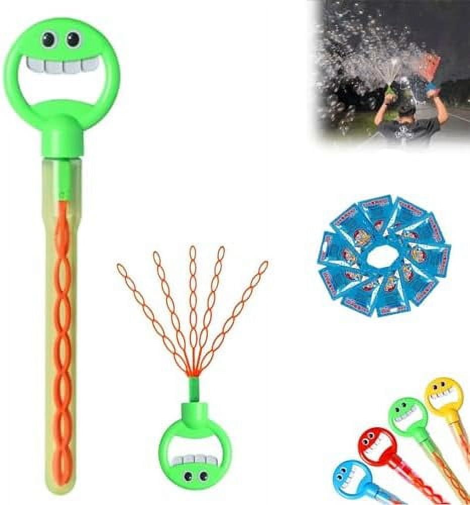 DJKDJL 32 Hole Face Bubble Stick, Bubble Wand Toys with Bubbles Refill ...