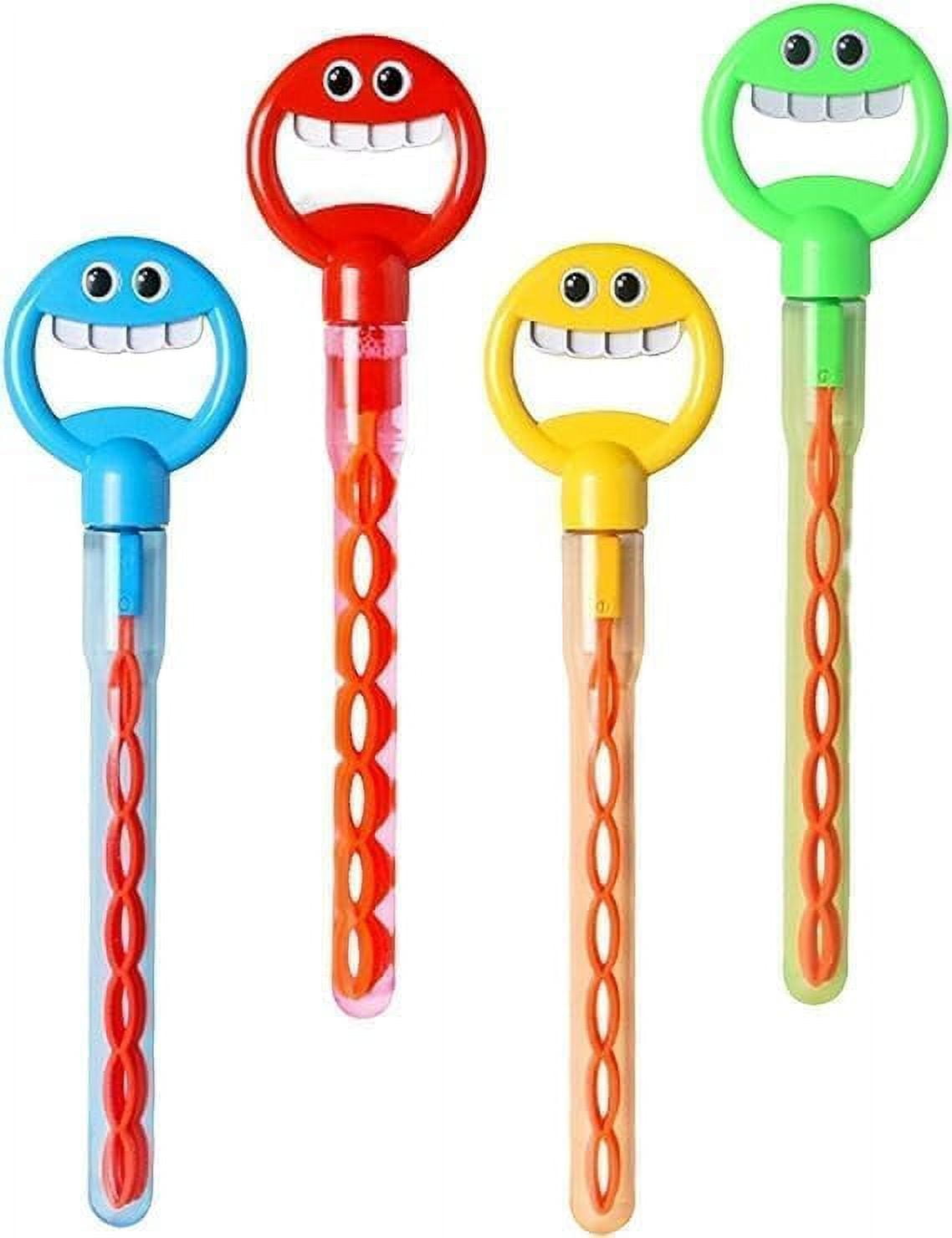 DJKDJL 32 Hole Smiling Face Bubble Stick with Bubbles Refill, 2024 New ...