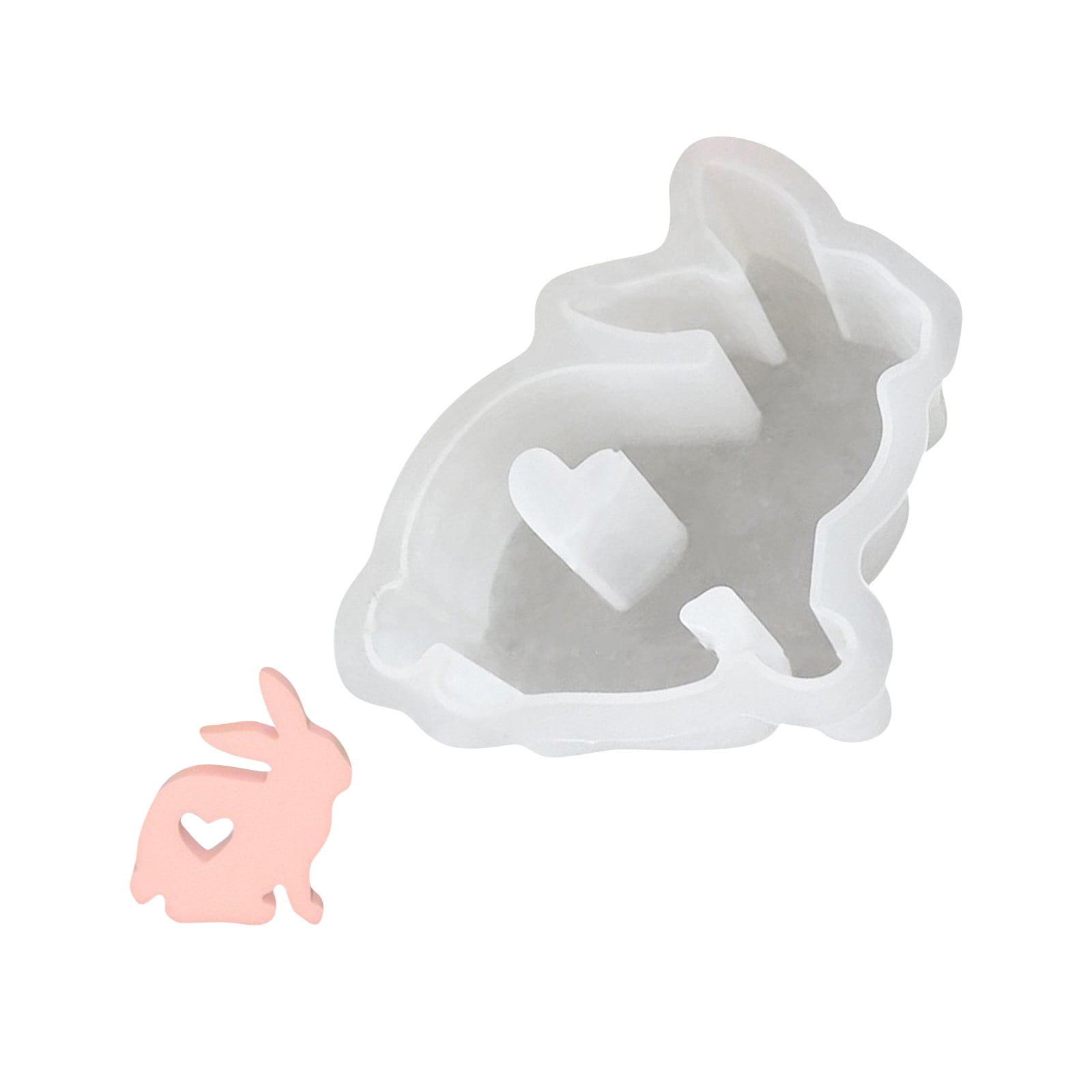 DJKDJL 3D Cute Cartoon Rabbit Silicone Candle Molds for Resin Gypsum ...