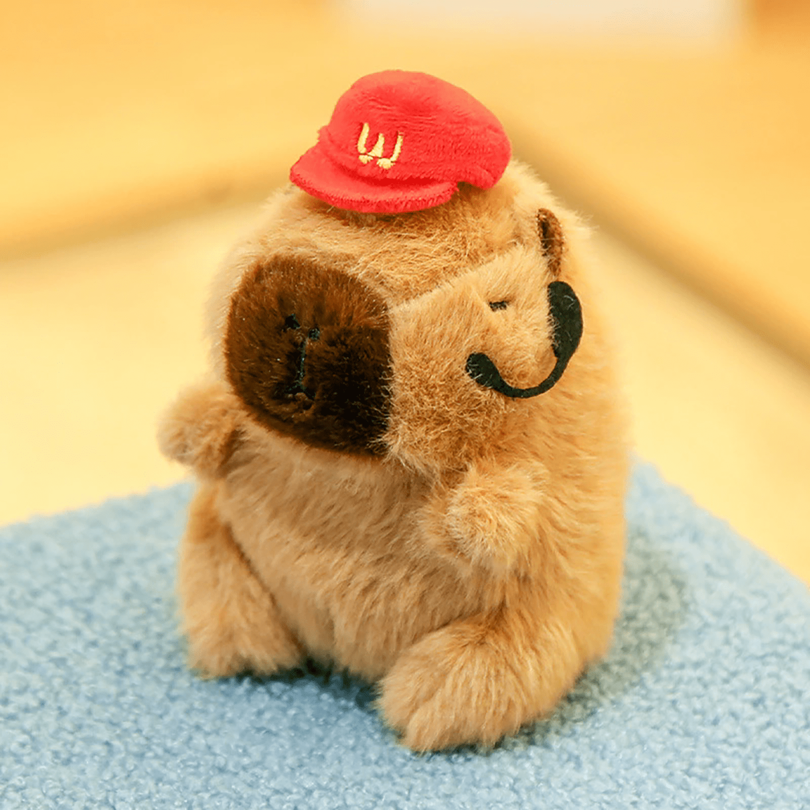 DJKDJL 4.7" Capybara Keychain Plush with Bunny Hoodie, Cute Capybara ...