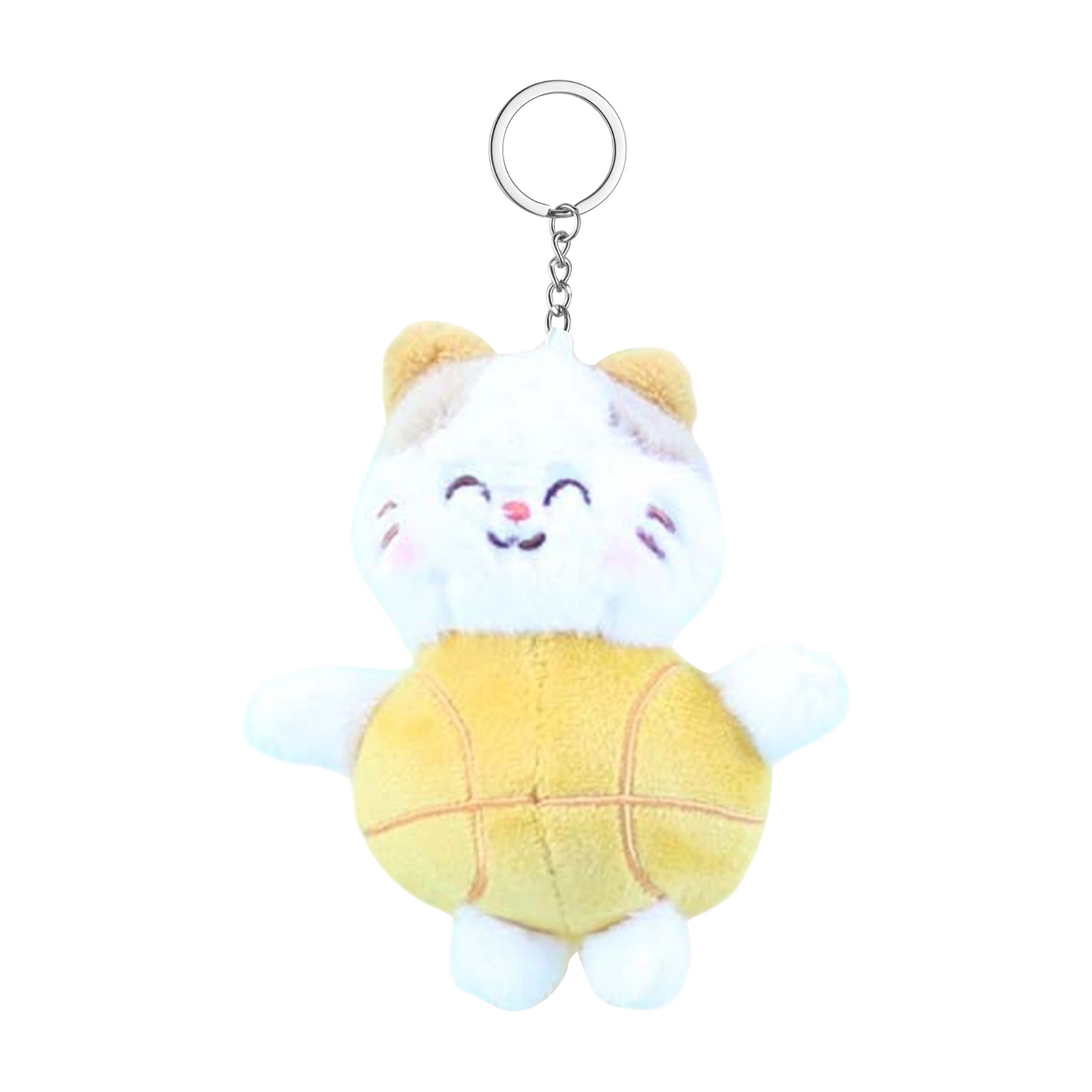 DJKDJL 4.72" Kawaii Cat Plush Toy Keychain, Soft Stuffed Animal ...