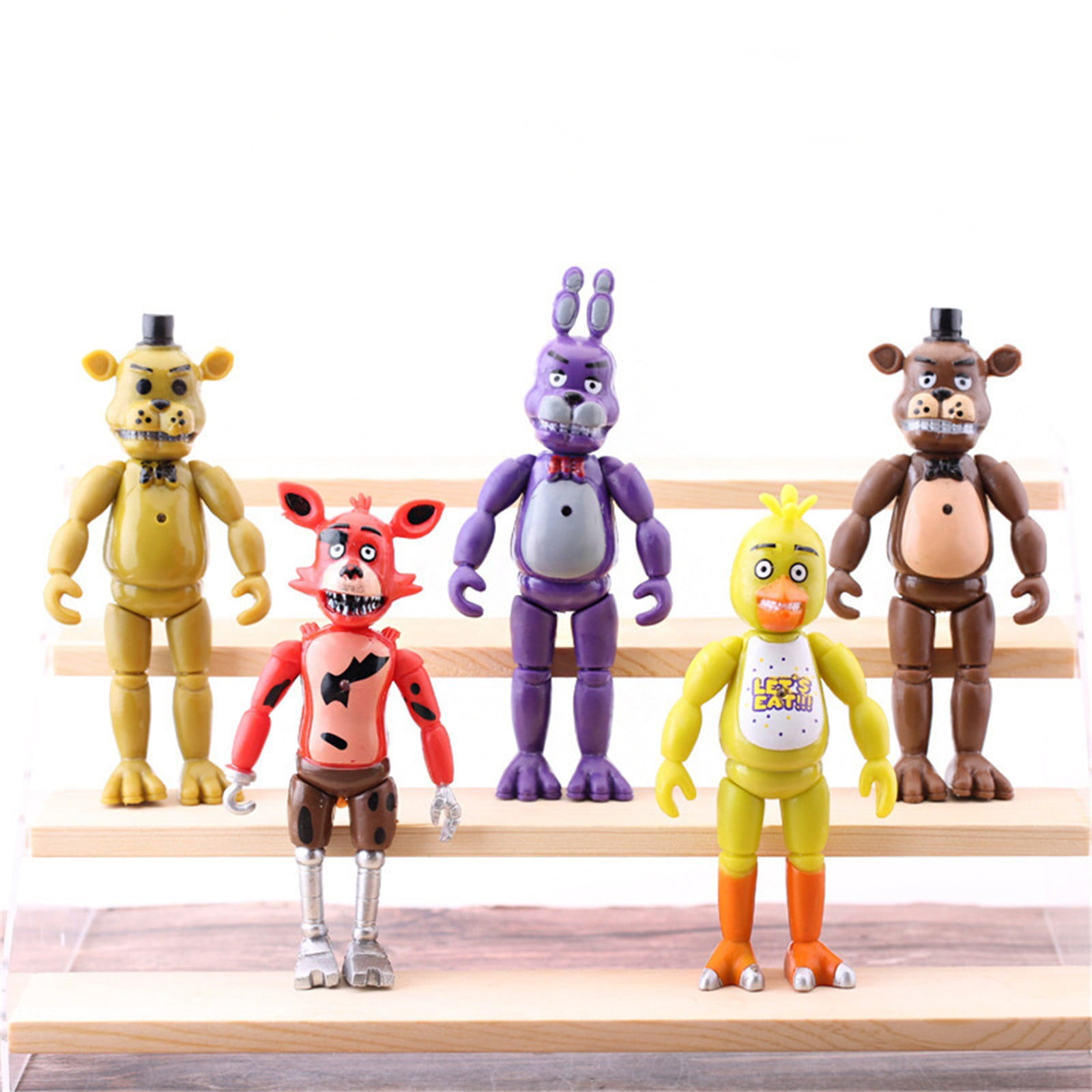 DJKDJL 5pcs FNAF Toys Cute Anime Characters Playset,Set of 5 PCS Five ...