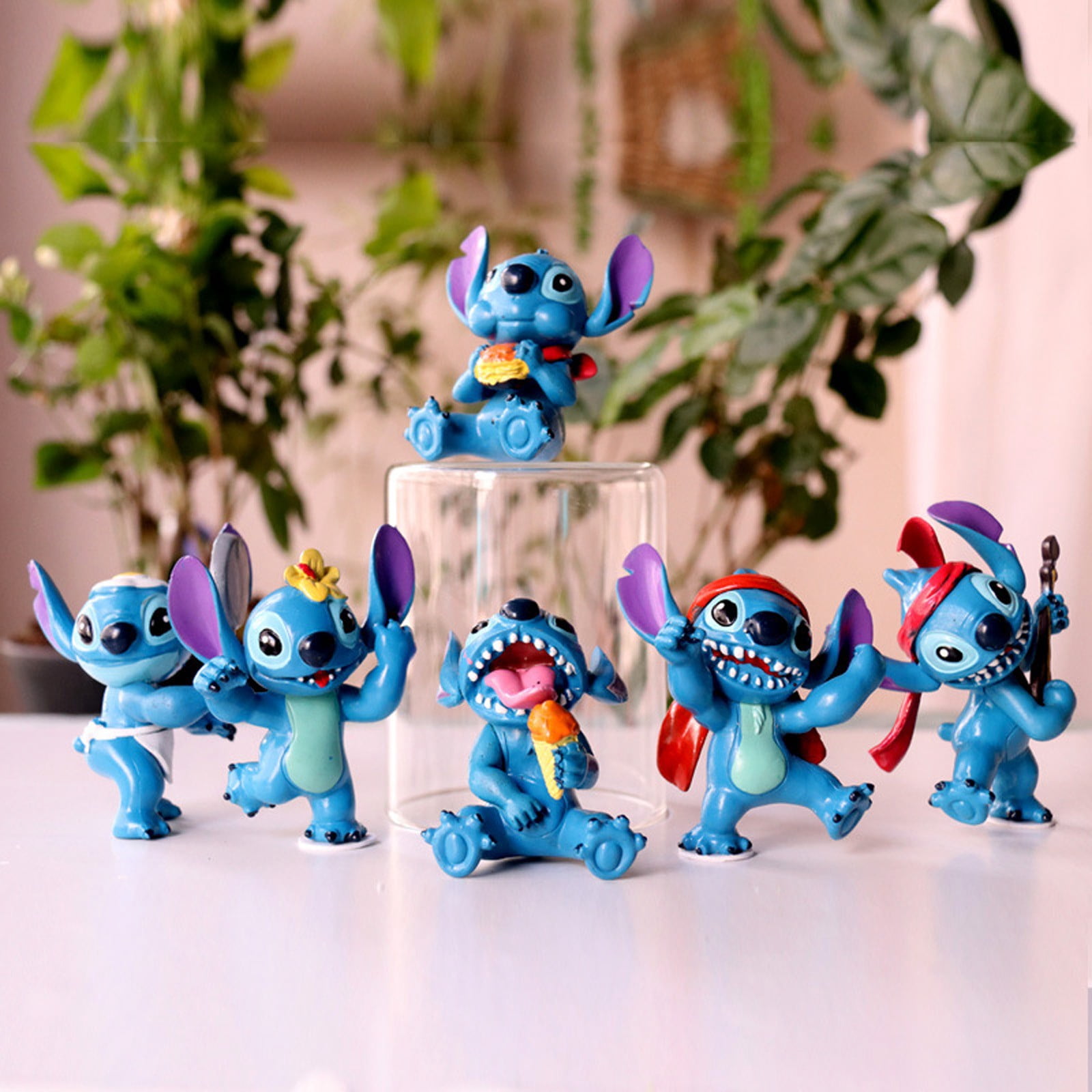 DJKDJL 6 PCS Stitch Toys Set, Funny Figures, Birthday Party Decorations ...
