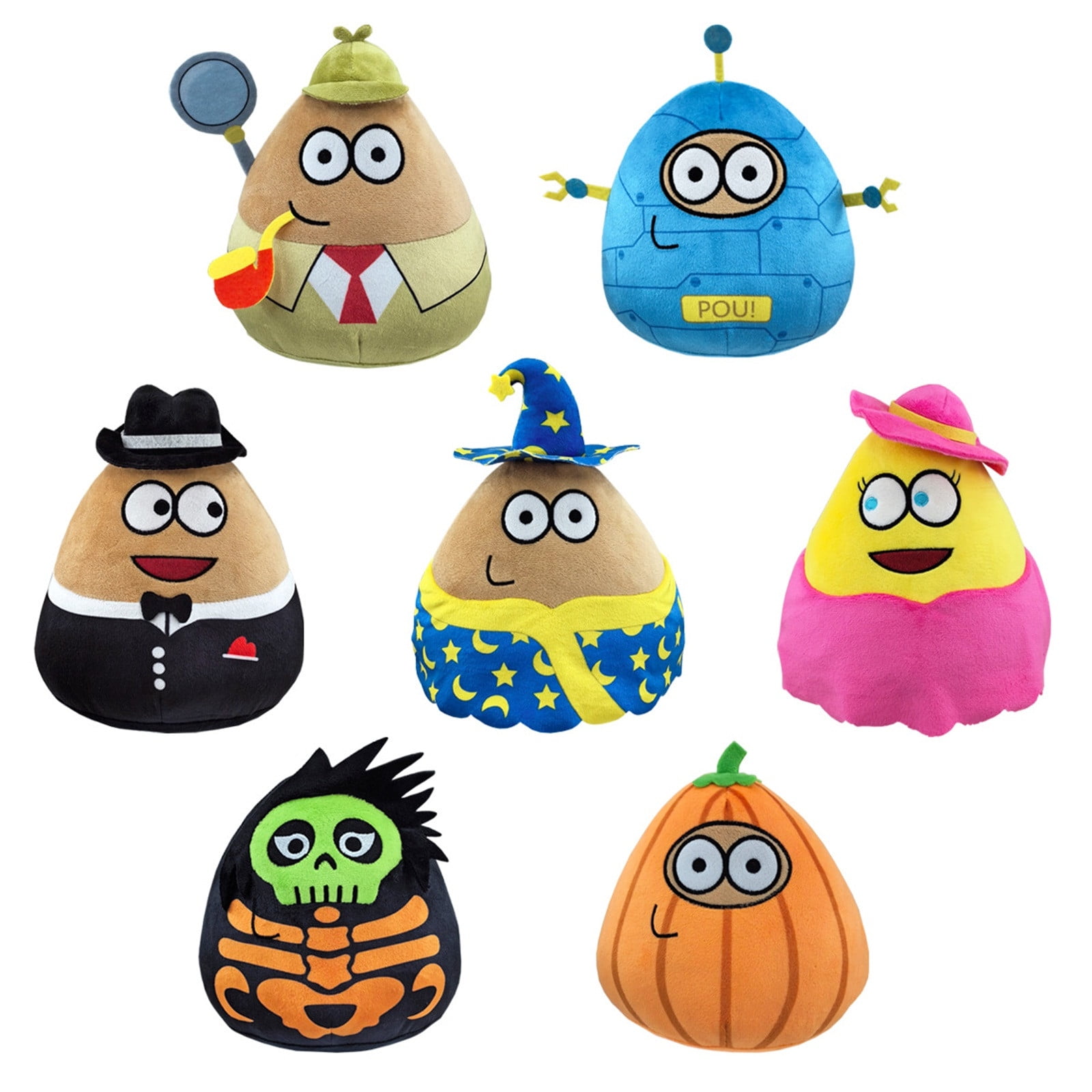 DJKDJL 8.9" Alien Pou Plush Toy - A Cute & Cuddly Companion for Game ...