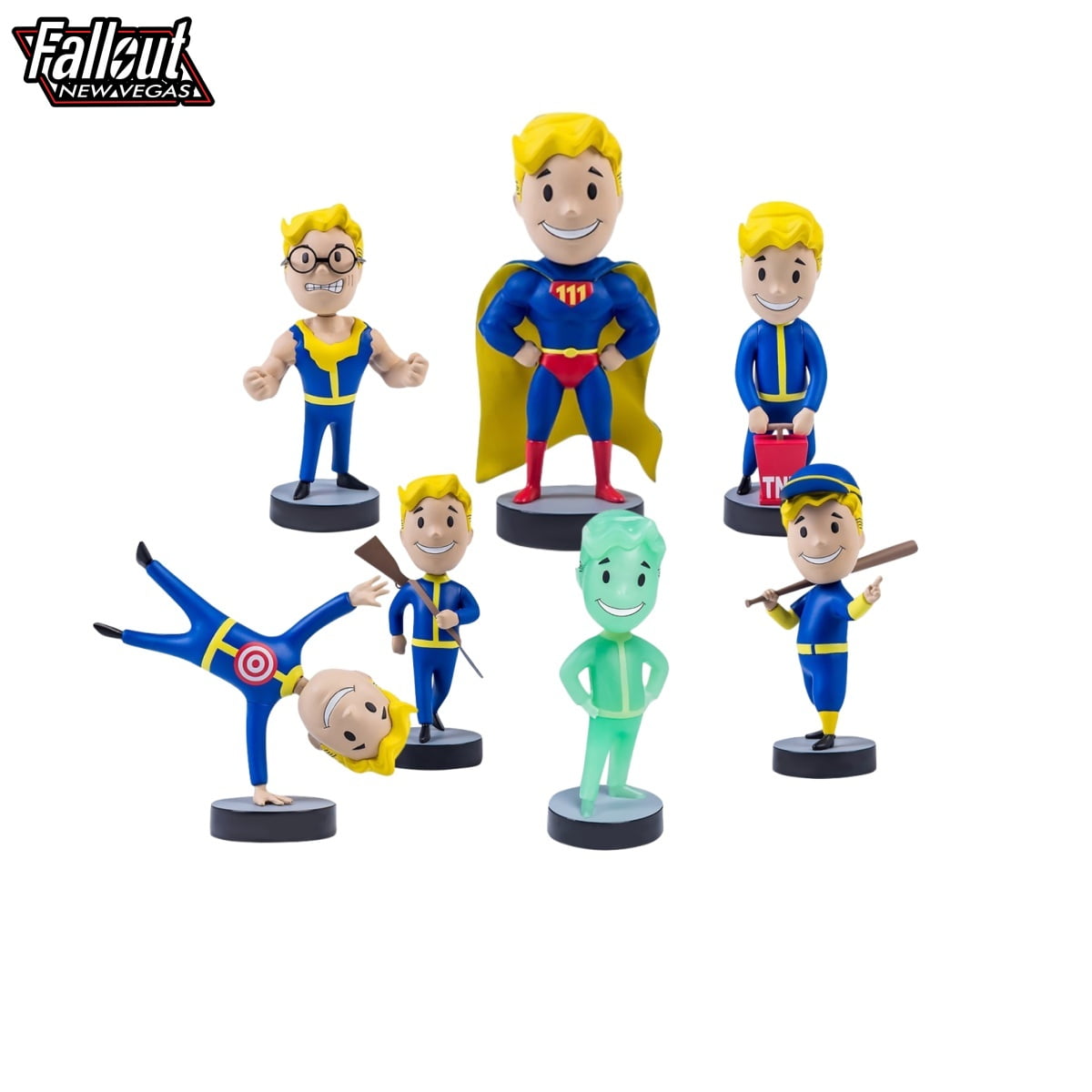 DJKDJL 7PCS Fallout Vault Boy Bobblehead Collectibles - 5.9" Fallout ...