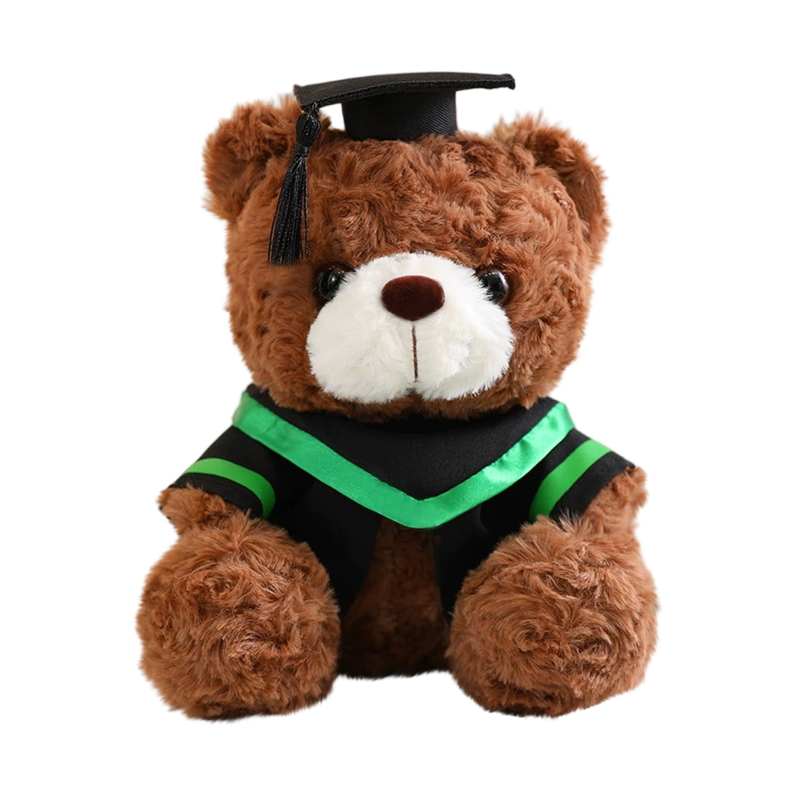 DJKDJL 8" Graduation Stuffed Animal Plush Bear, Soft Deep Brown Plush ...