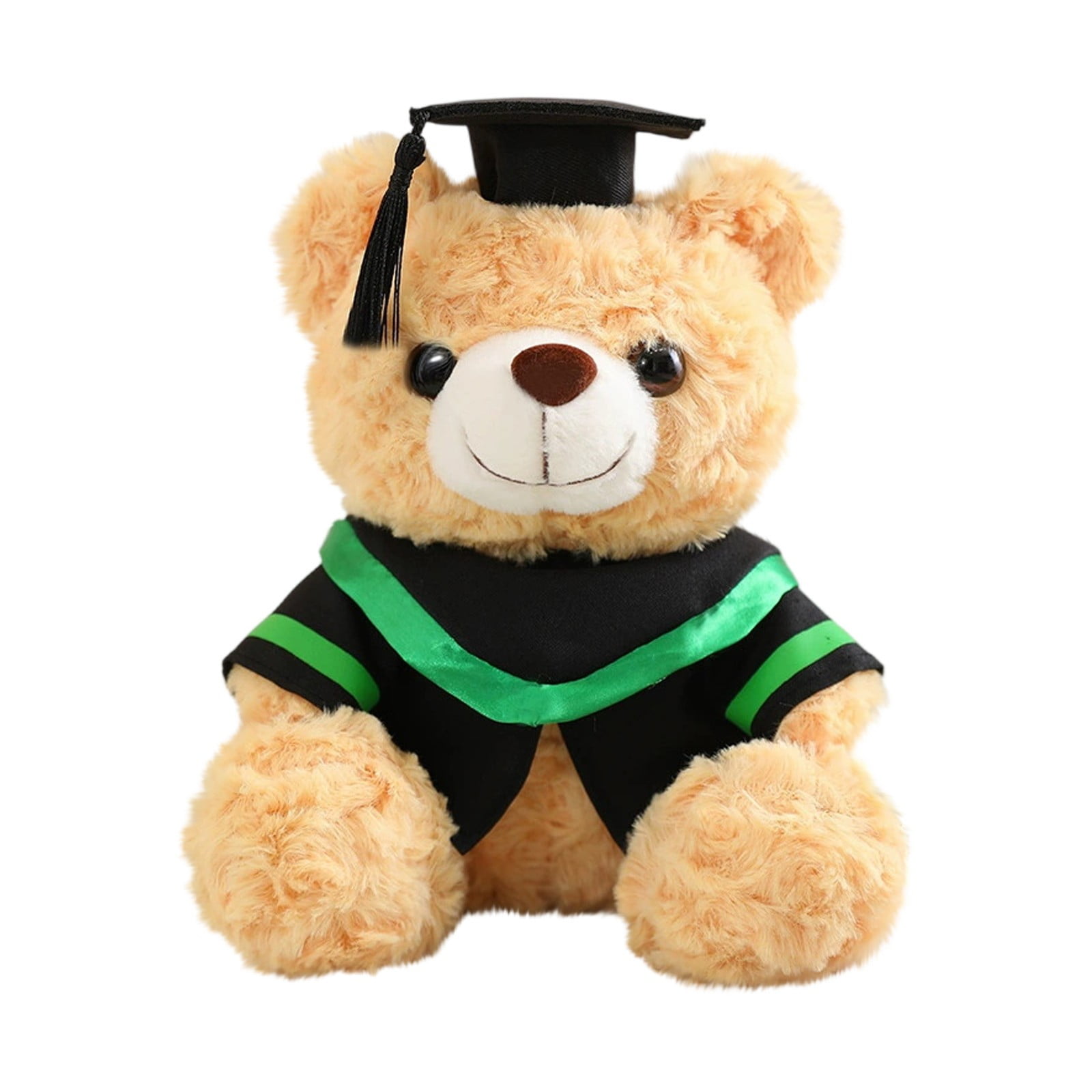 DJKDJL 8" Graduation Stuffed Animal Plush Bear, Soft Light Brown Plush ...