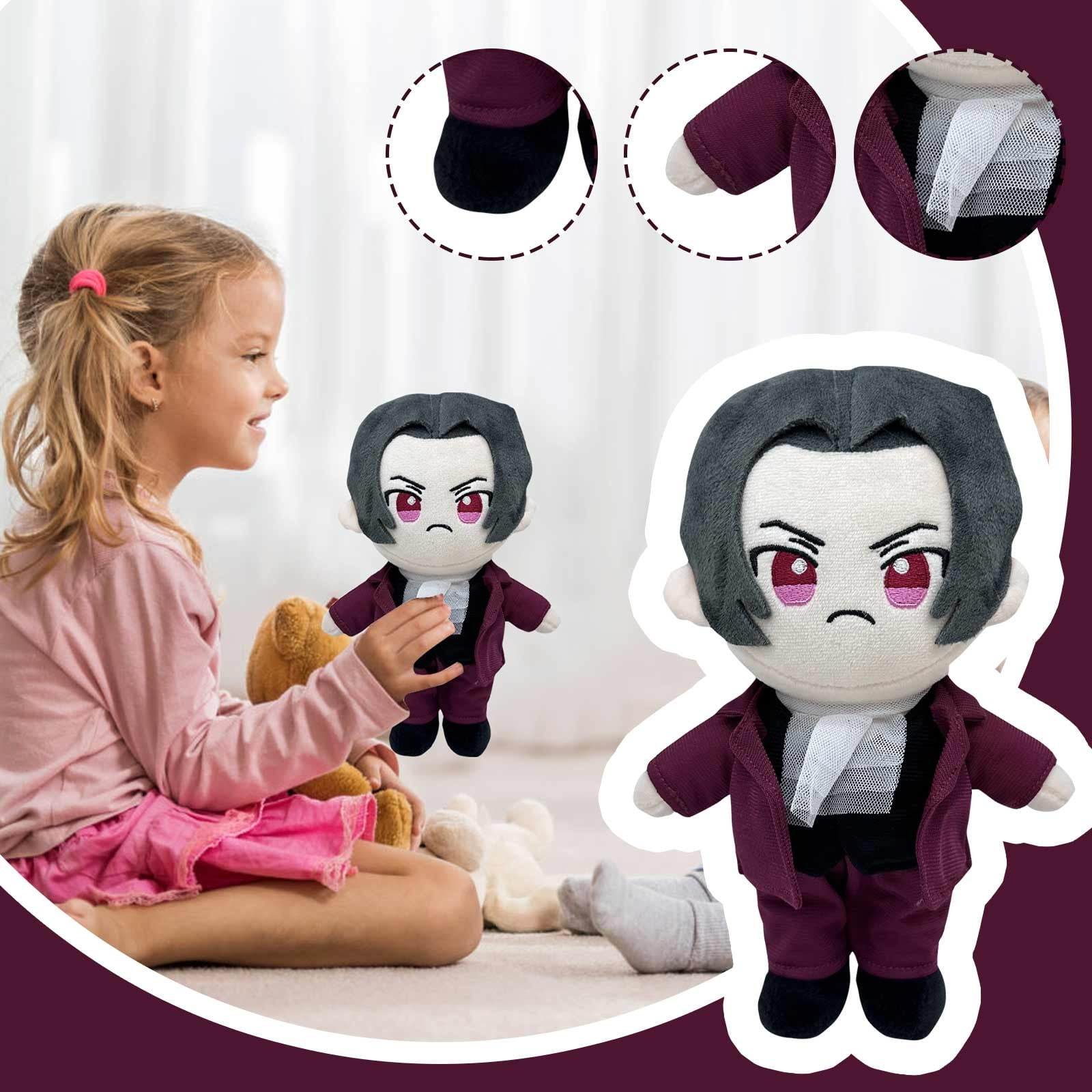 DJKDJL Ace Attorney Game Merch Miles Edgeworth Toys Dolls 9.44 In Cute ...