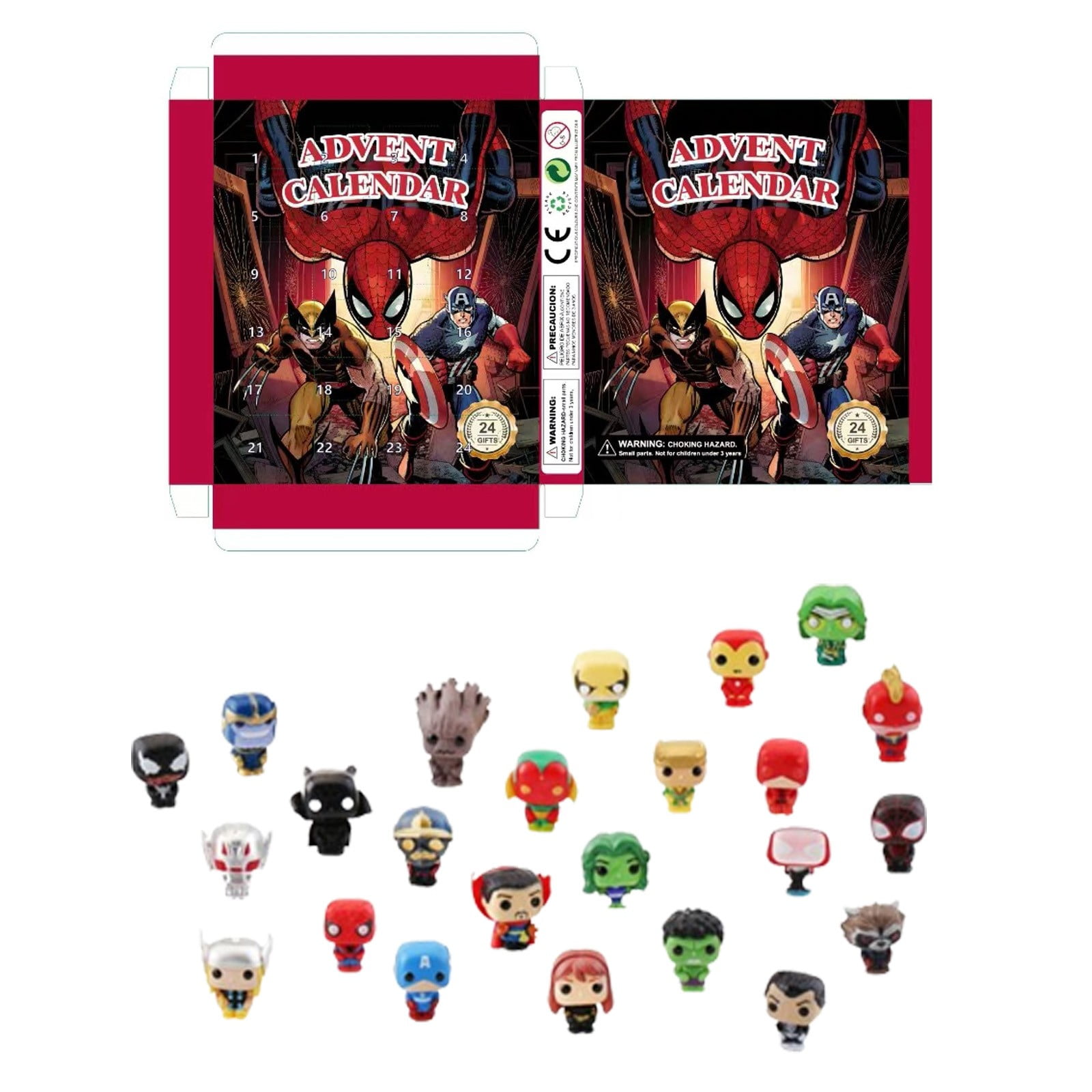 DJKDJL Action Figures Blind Box 24 Pcs Superhero Include Super Hero ...