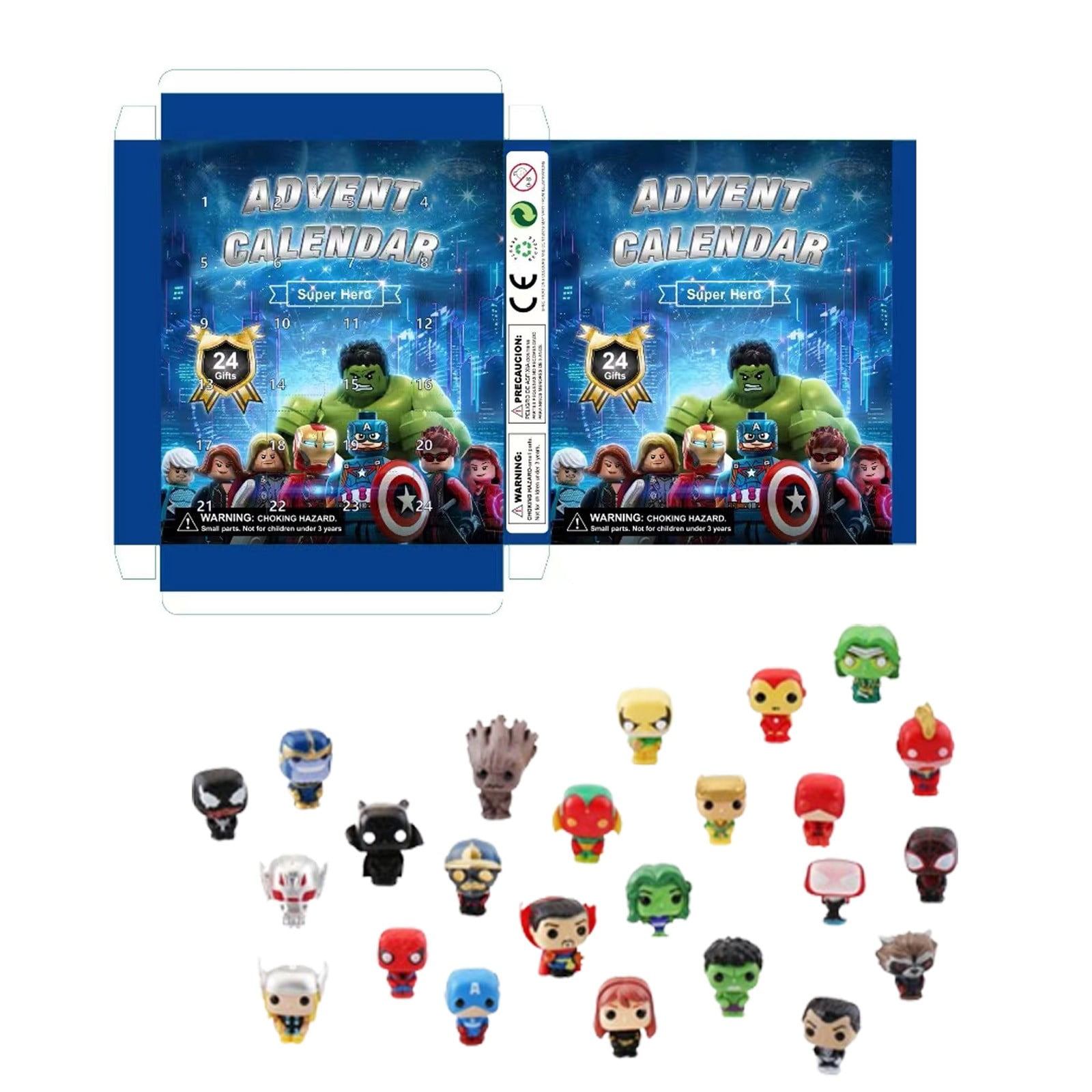 DJKDJL Action Figures Blind Box 24 Pcs Superhero Include Super Hero ...