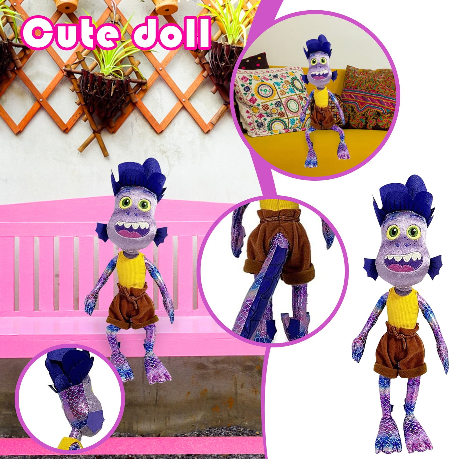 DJKDJL Alberto Scorfano 17.7 In Plushies Luca Movie Stuffed Animals ...