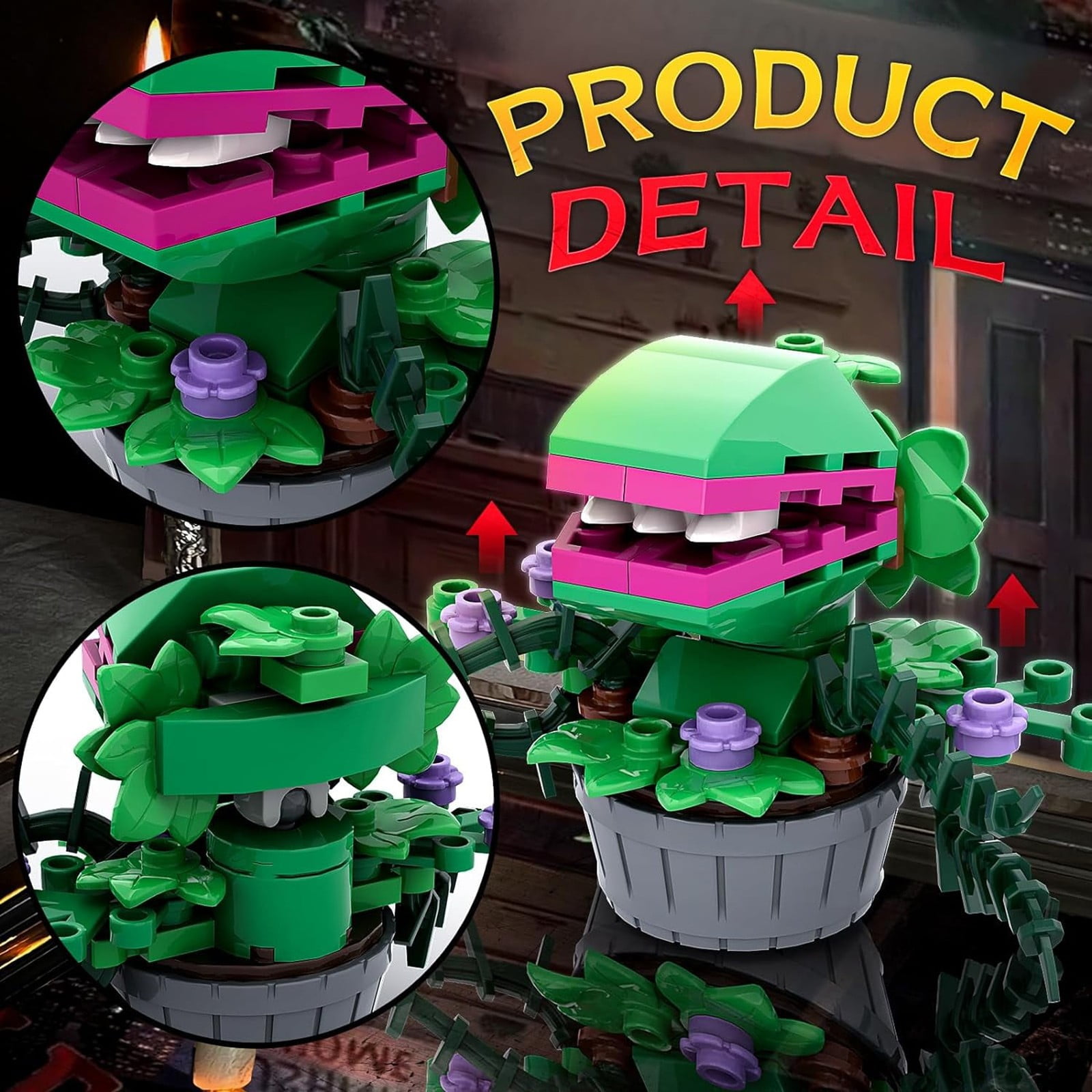 DJKDJL Audrey Chomper Mini Building Blocks Toys for Ages 8-13 Cute ...