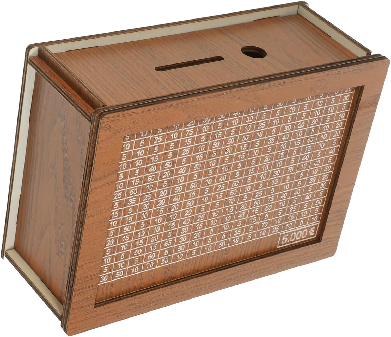 DJKDJL Box Wooden Piggy Bank Money Container for Cash Saving Treasure ...