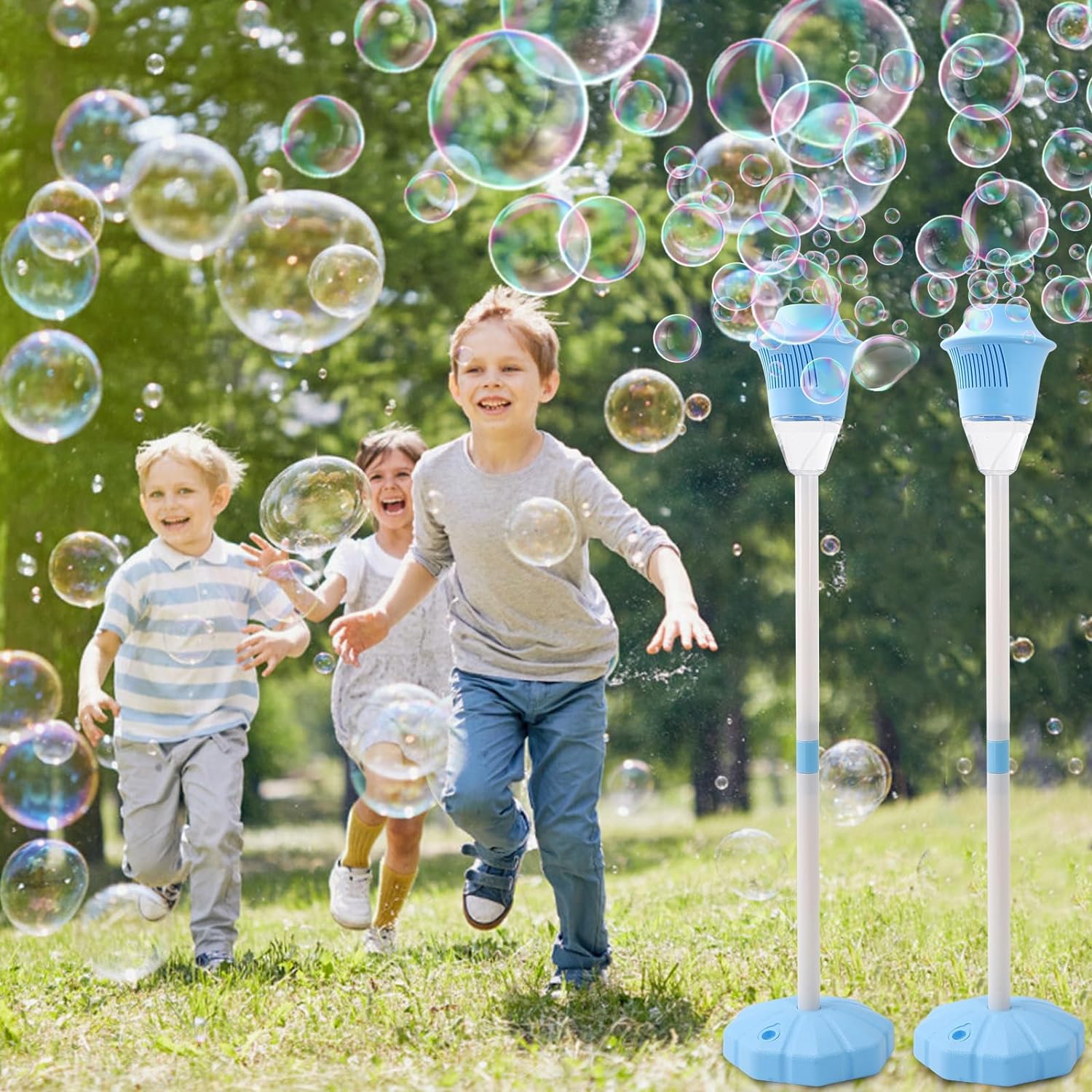DJKDJL Bubble Machine Automatic,Height 47 Inches Vertical Bubble ...