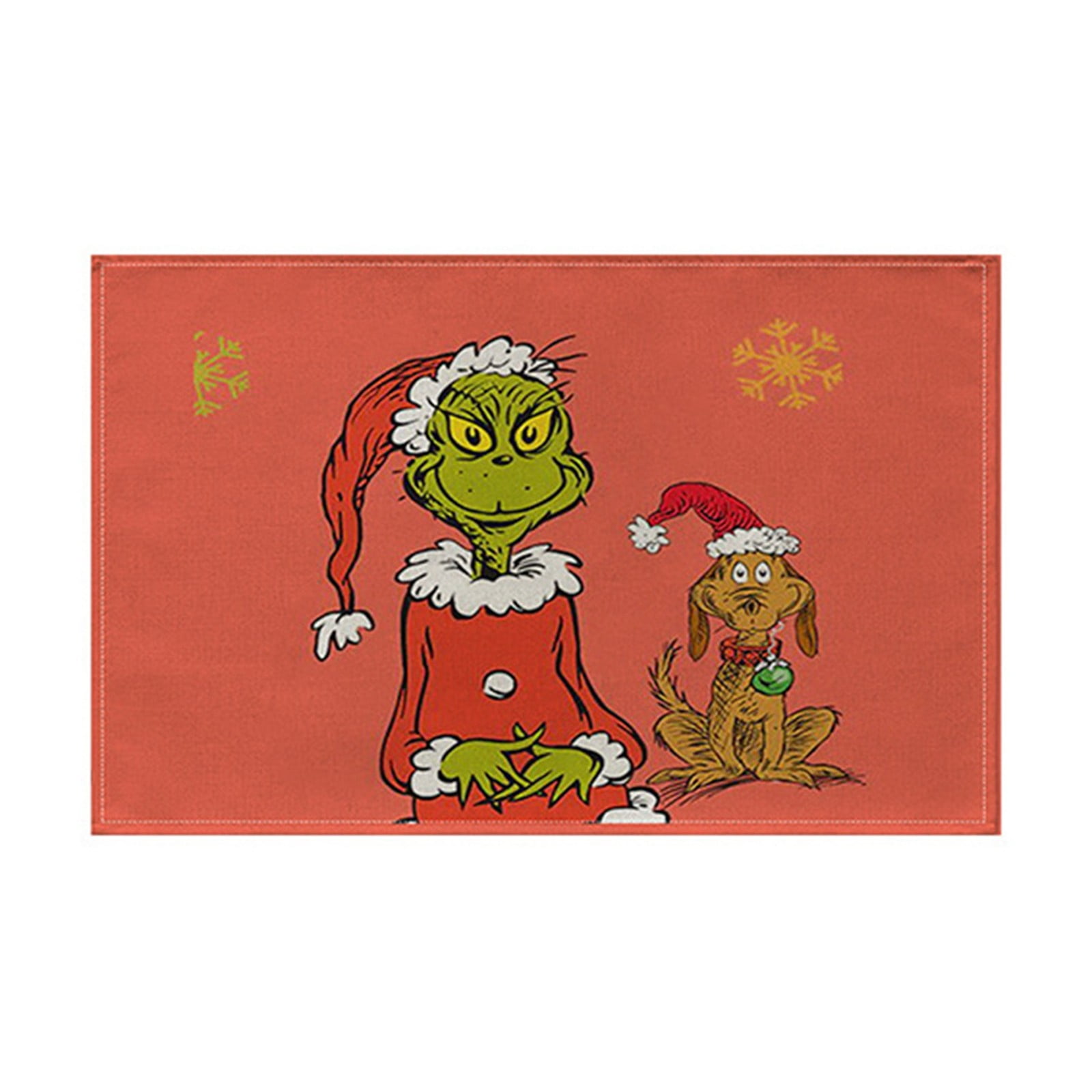 DJKDJL Cartoon Place MatsIndoor Decor, The Grinch Placemats, 17.55*12. ...