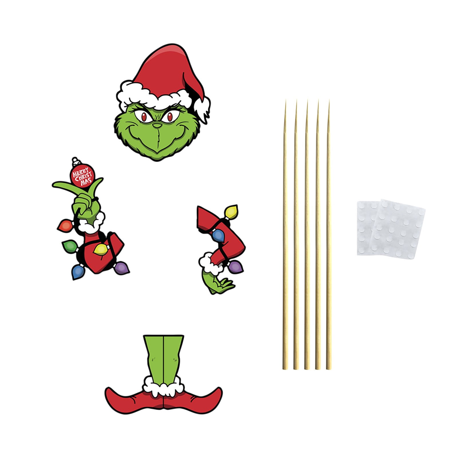 DJKDJL Cartoon Welcome Sign The Grinch Grinch Tree Decor Set Detailed ...