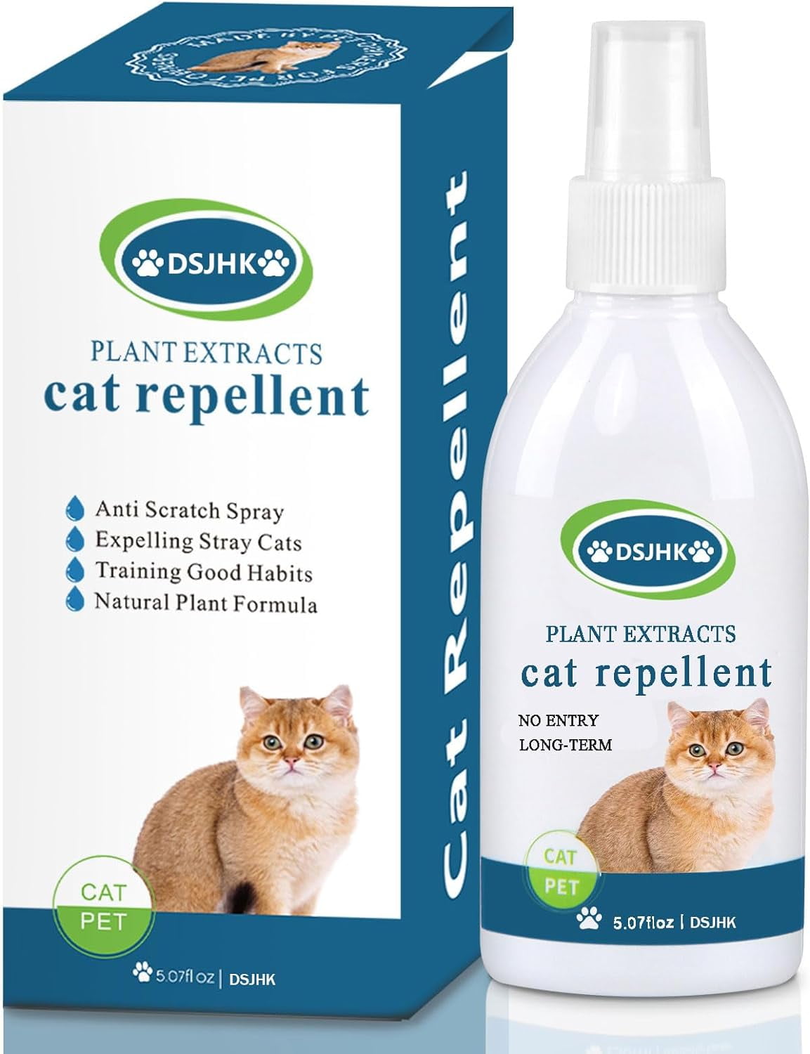 DJKDJL Cat Deterrent Spray Indoor, Cat Repellent Indoor for Cat and ...