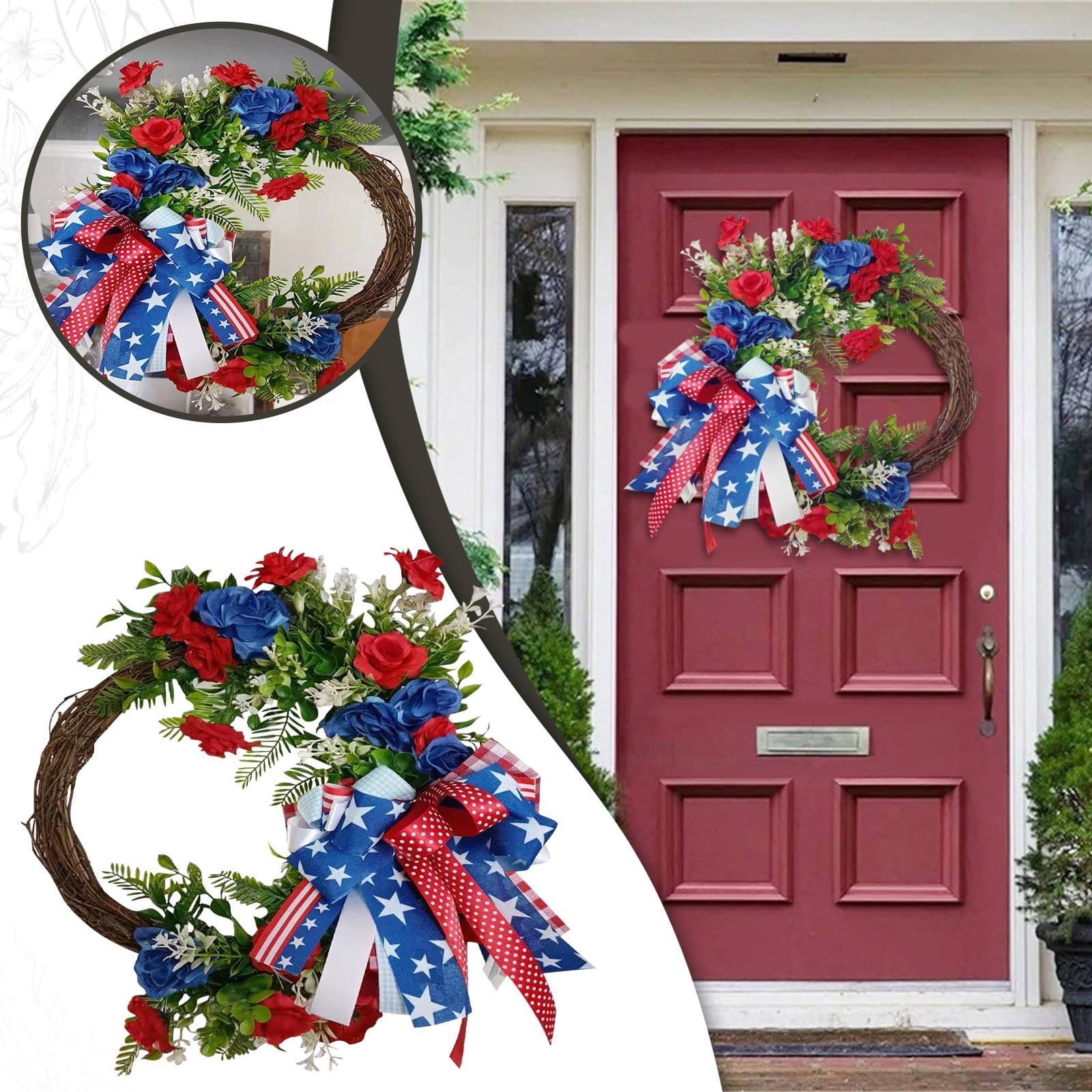 DJKDJL Celebrate Independence Day with a Patriotic Wreath - Creative ...